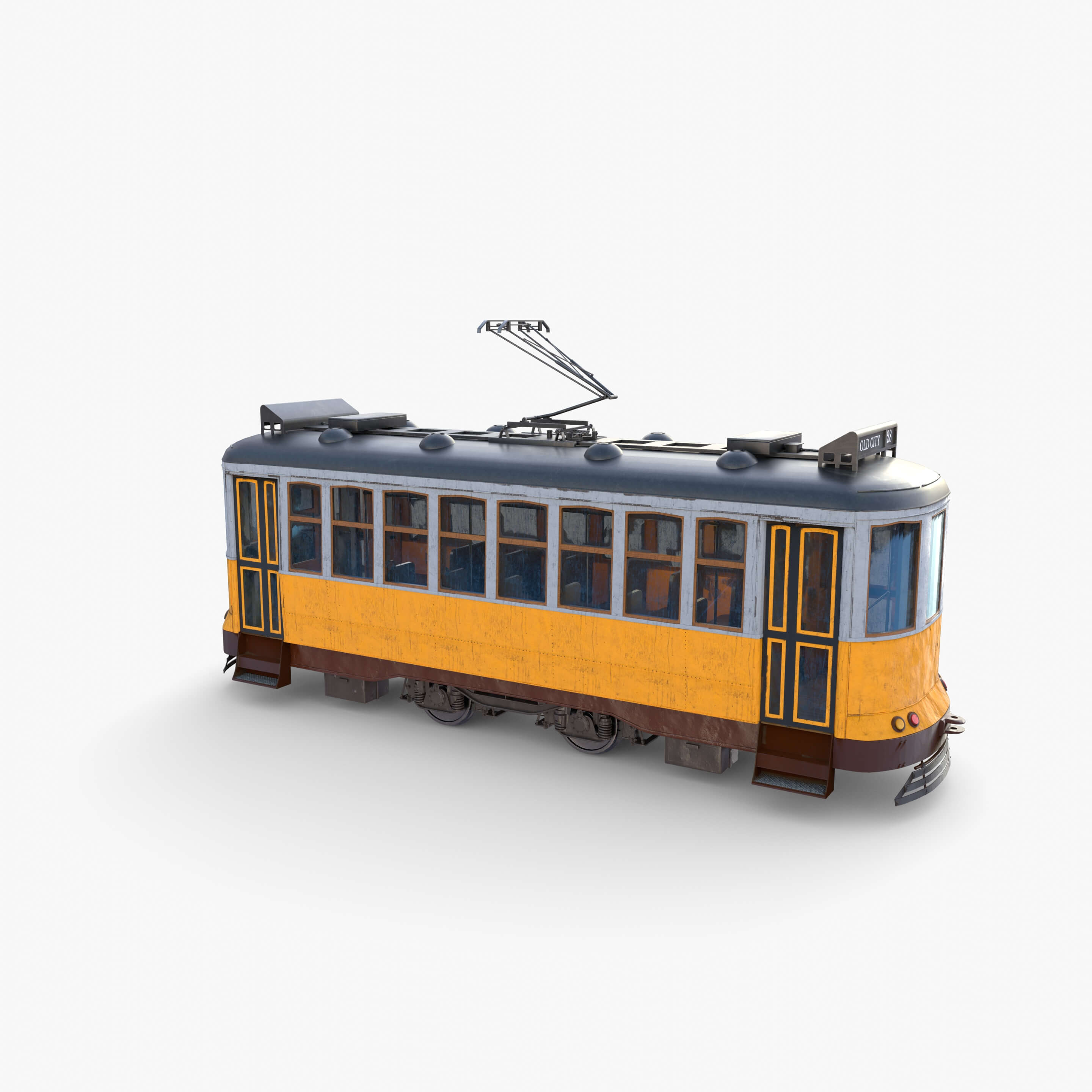 Historic Tram V3 - 3D Model by dragosburian