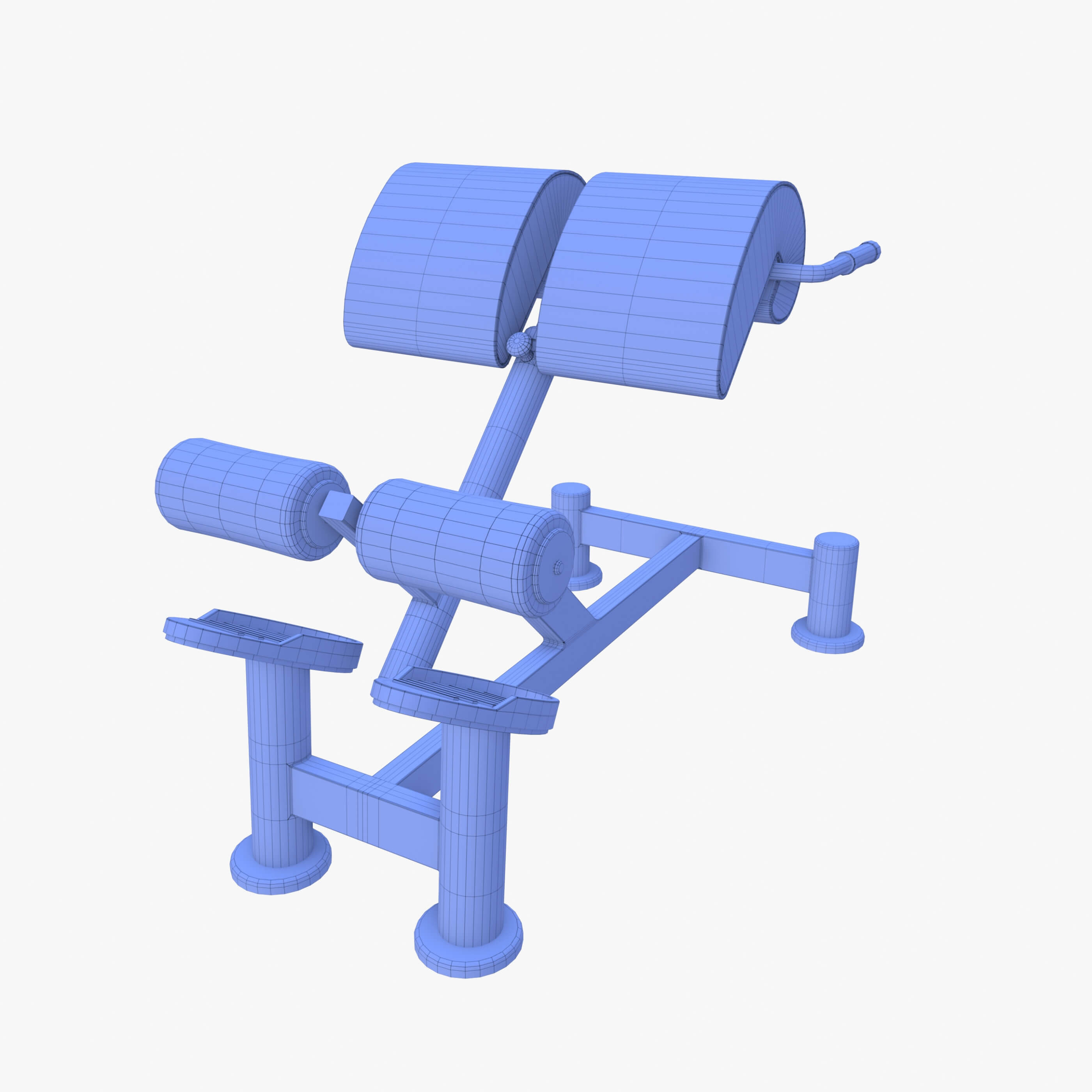 Hyperextension Bench - 3D Model by dragosburian