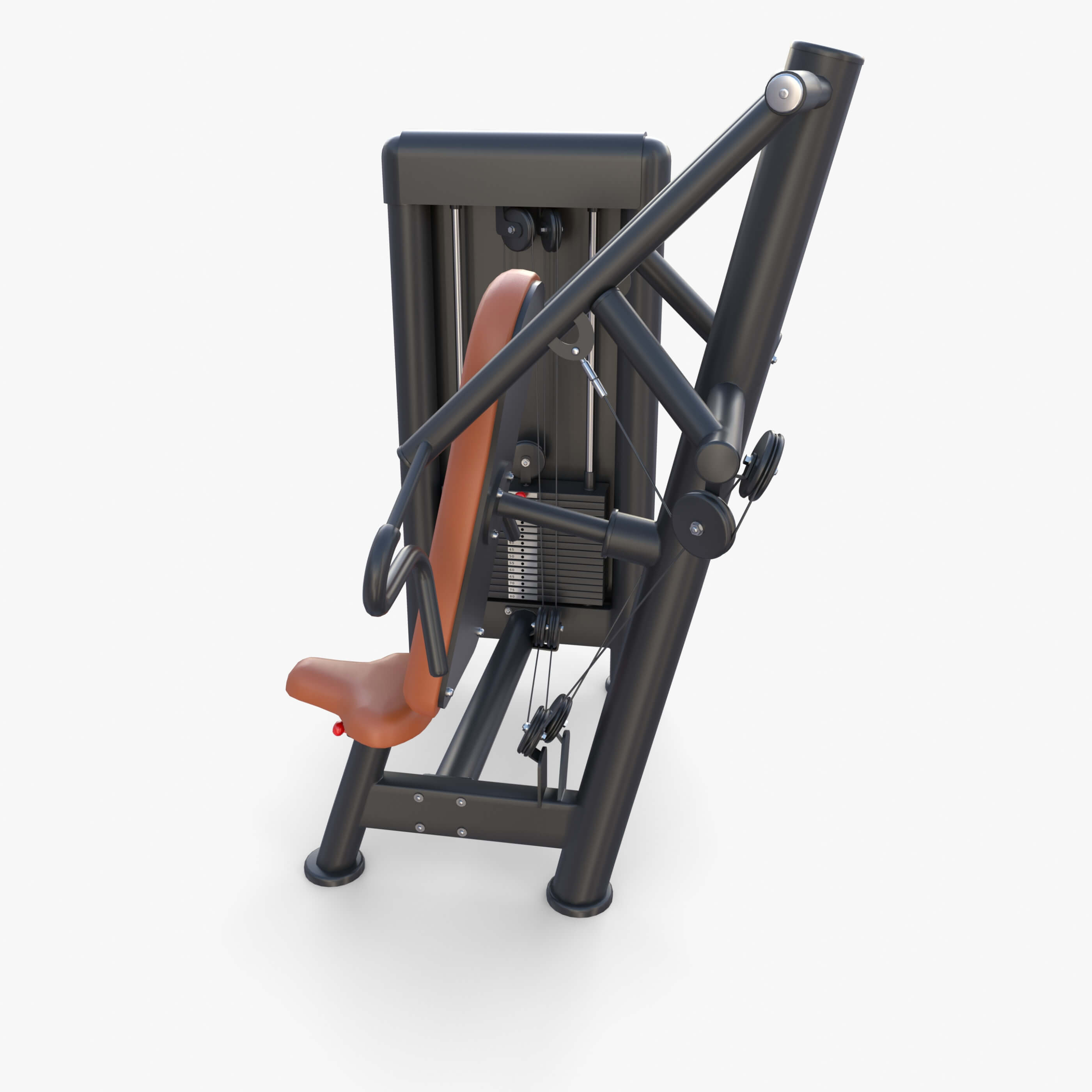Inclined Chest Press Machine - 3D Model by dragosburian