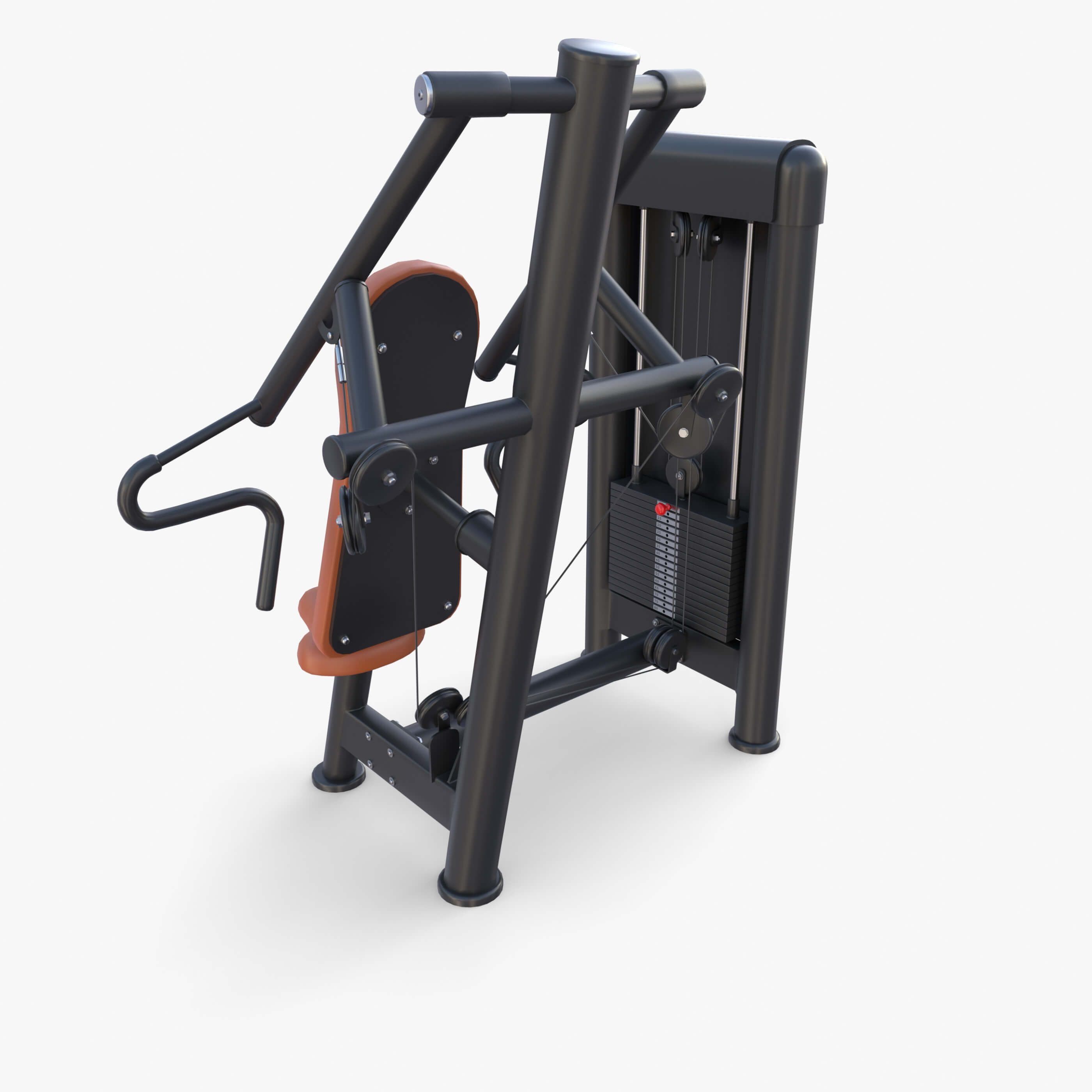 Inclined Chest Press Machine - 3D Model by dragosburian
