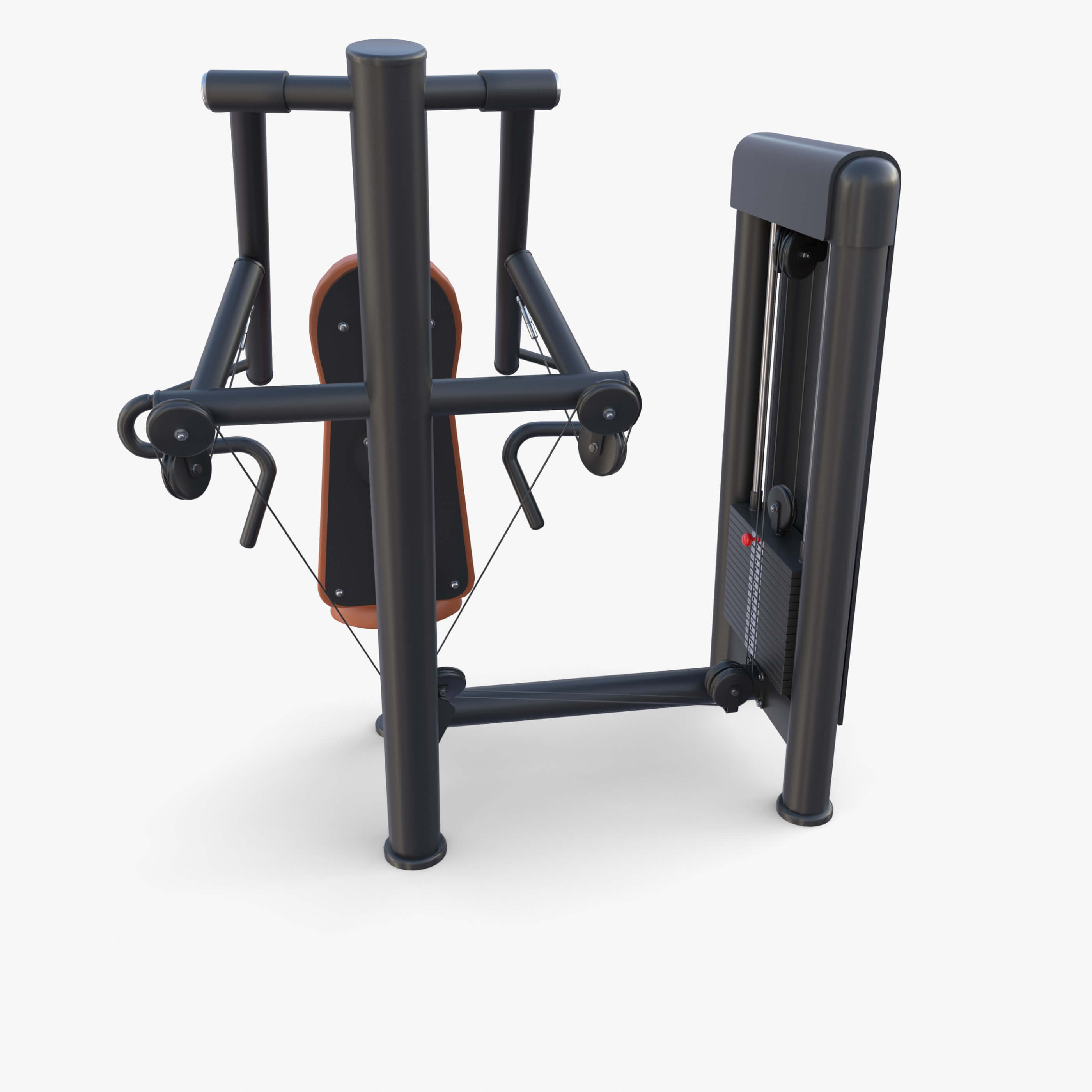 Inclined Chest Press Machine - 3D Model by dragosburian