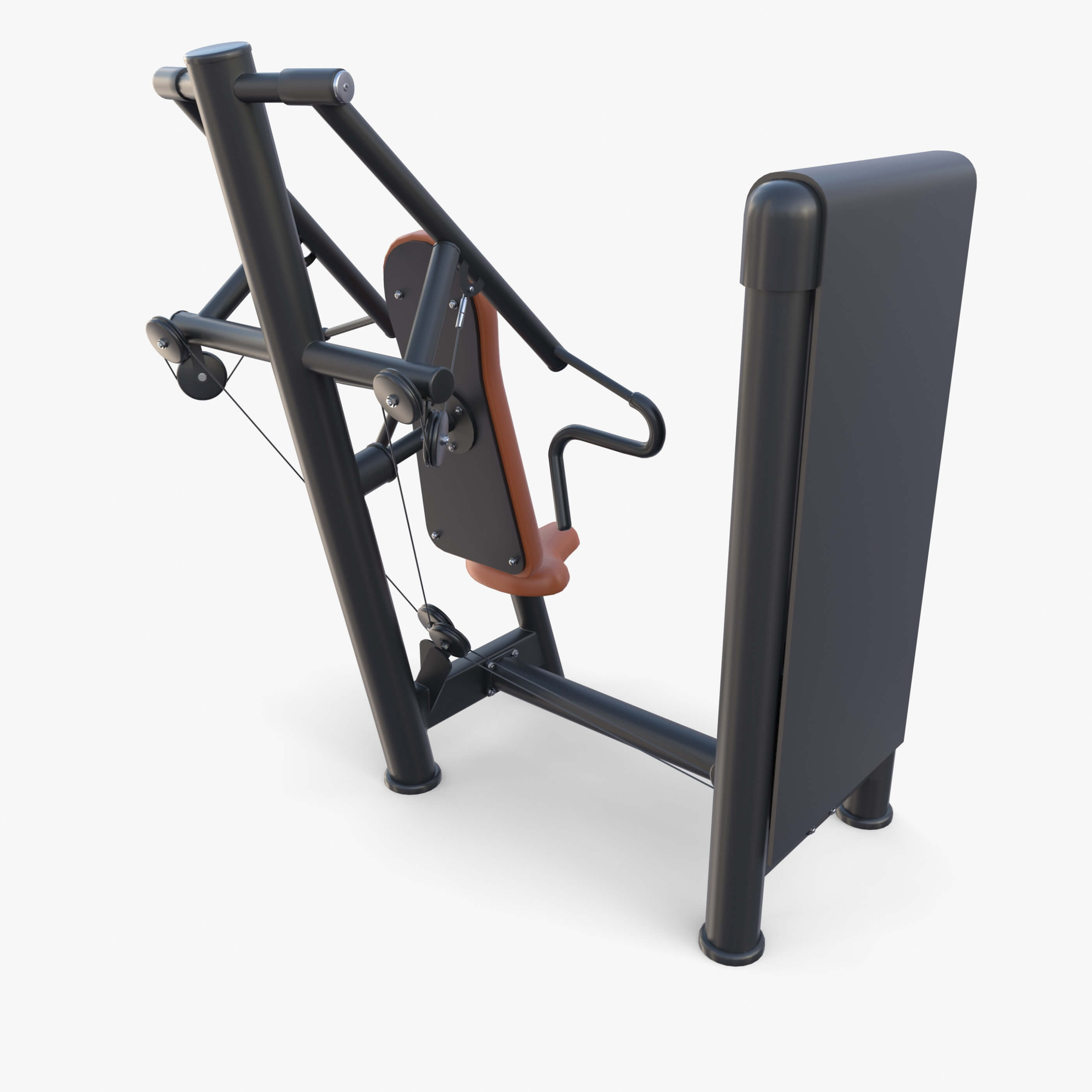 Inclined Chest Press Machine - 3D Model by dragosburian