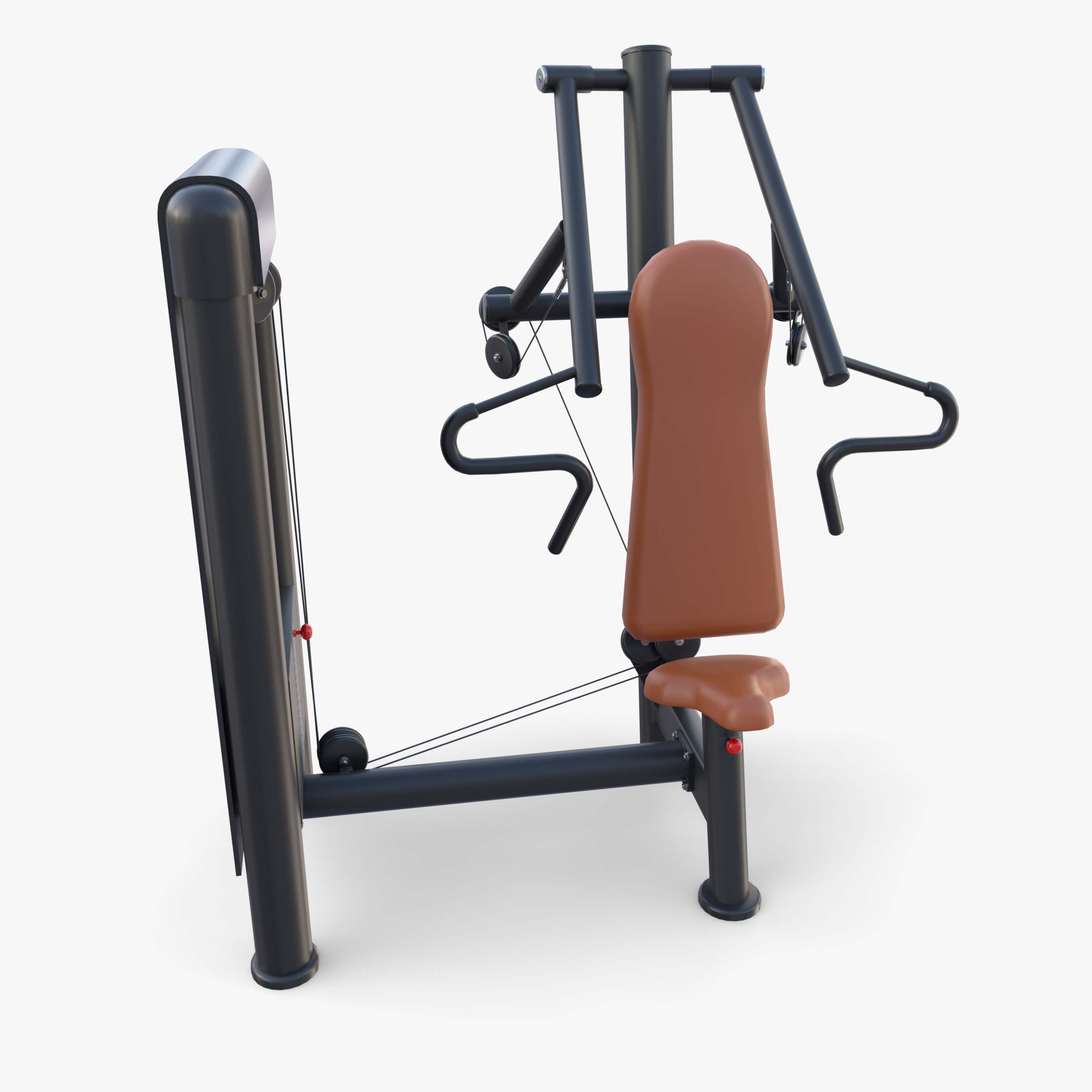 Inclined Chest Press Machine - 3D Model by dragosburian