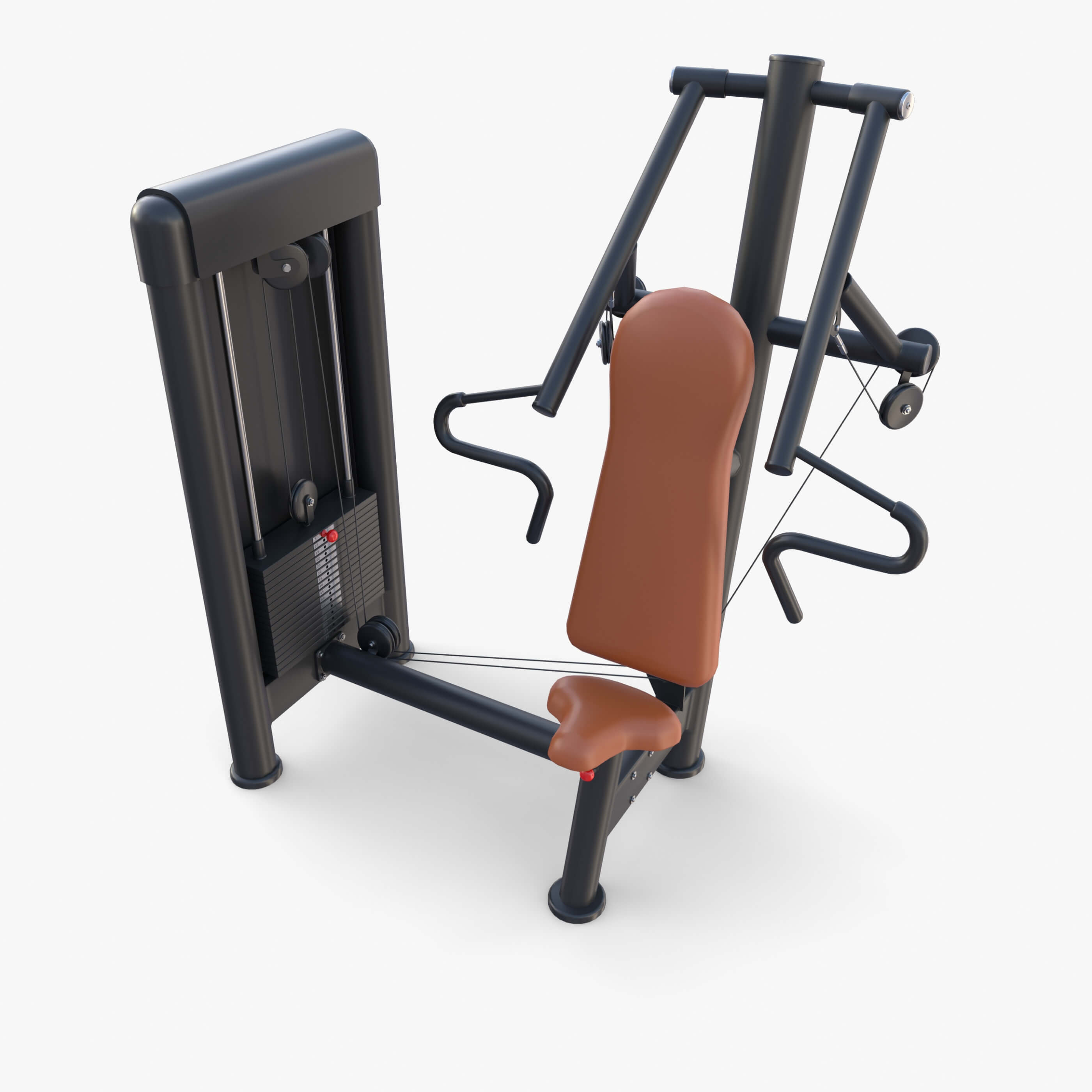 Inclined Chest Press Machine - 3D Model by dragosburian