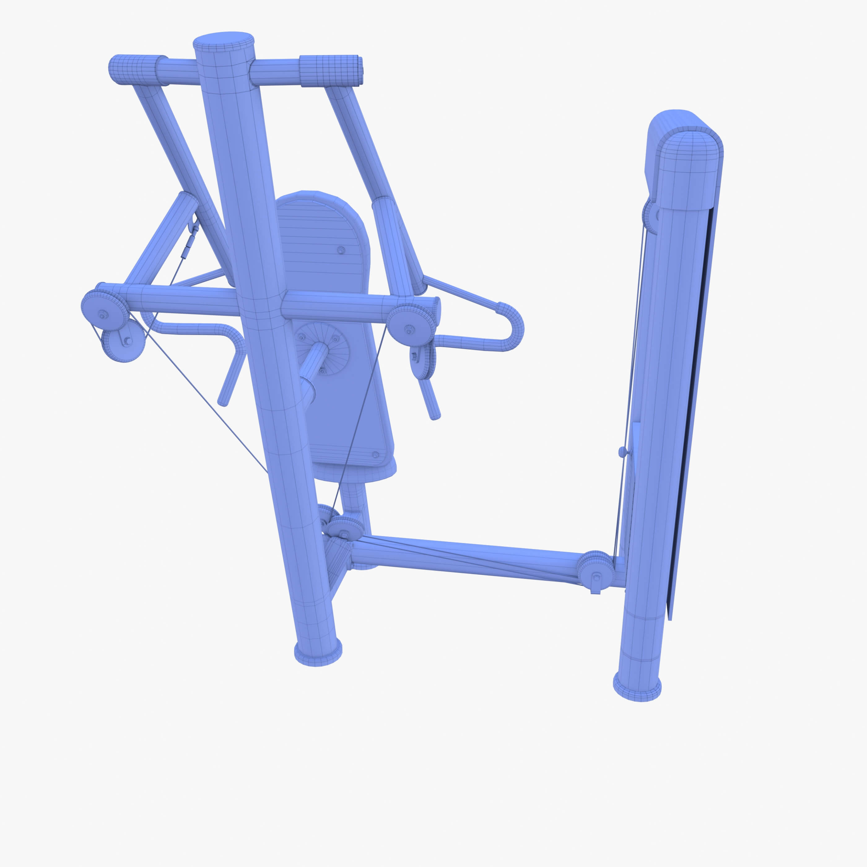 Inclined Chest Press Machine - 3D Model by dragosburian
