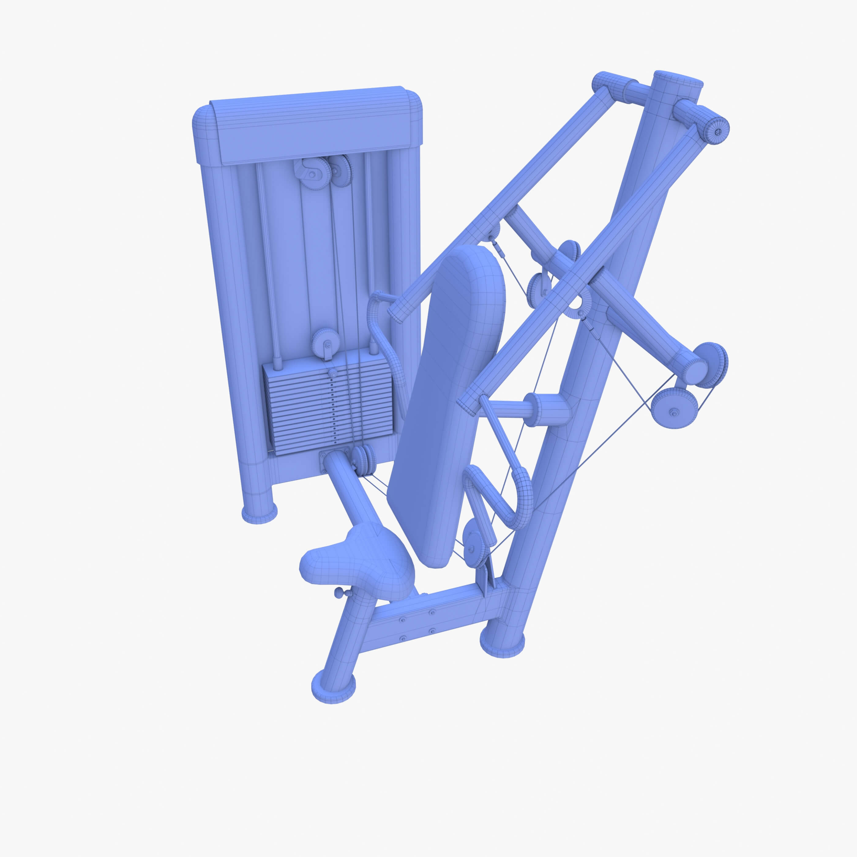 Inclined Chest Press Machine - 3D Model by dragosburian