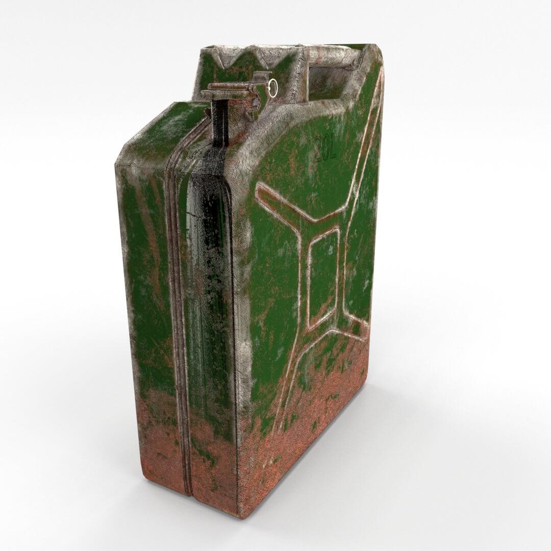 Jerry Can Weathered - 3D Model by dragosburian