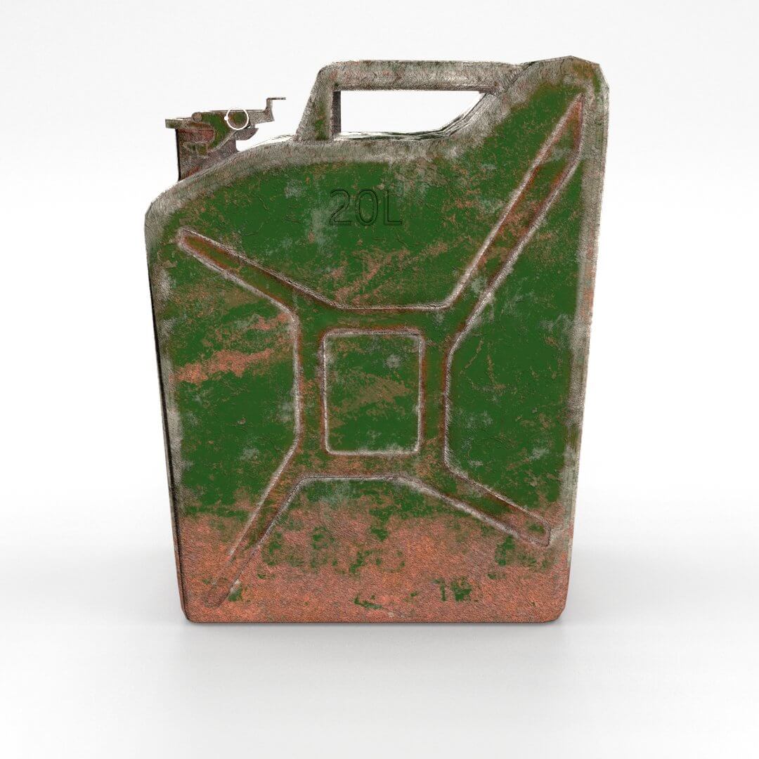 Jerry Can Weathered PBR - 3D Model by dragosburian