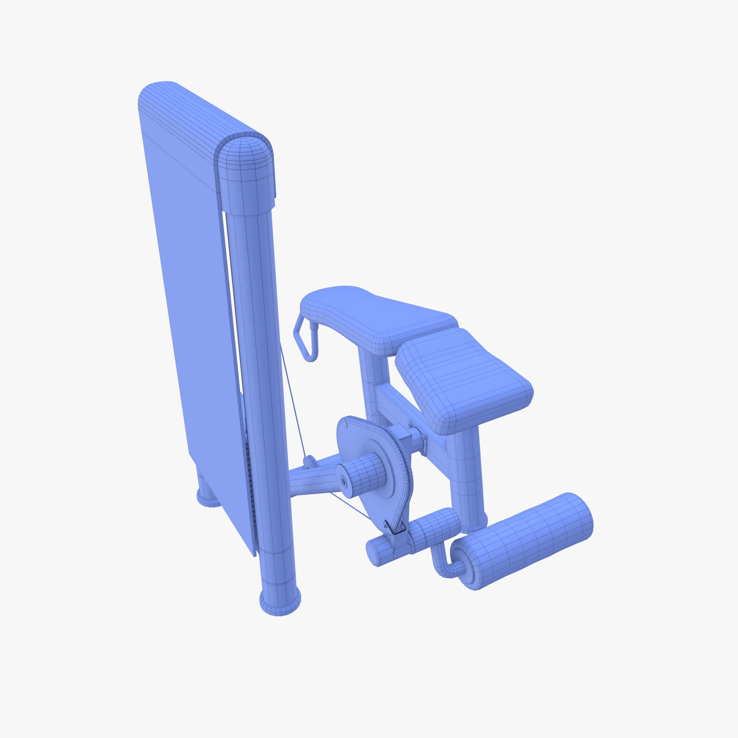 Leg Curl Machine - 3D Model by dragosburian