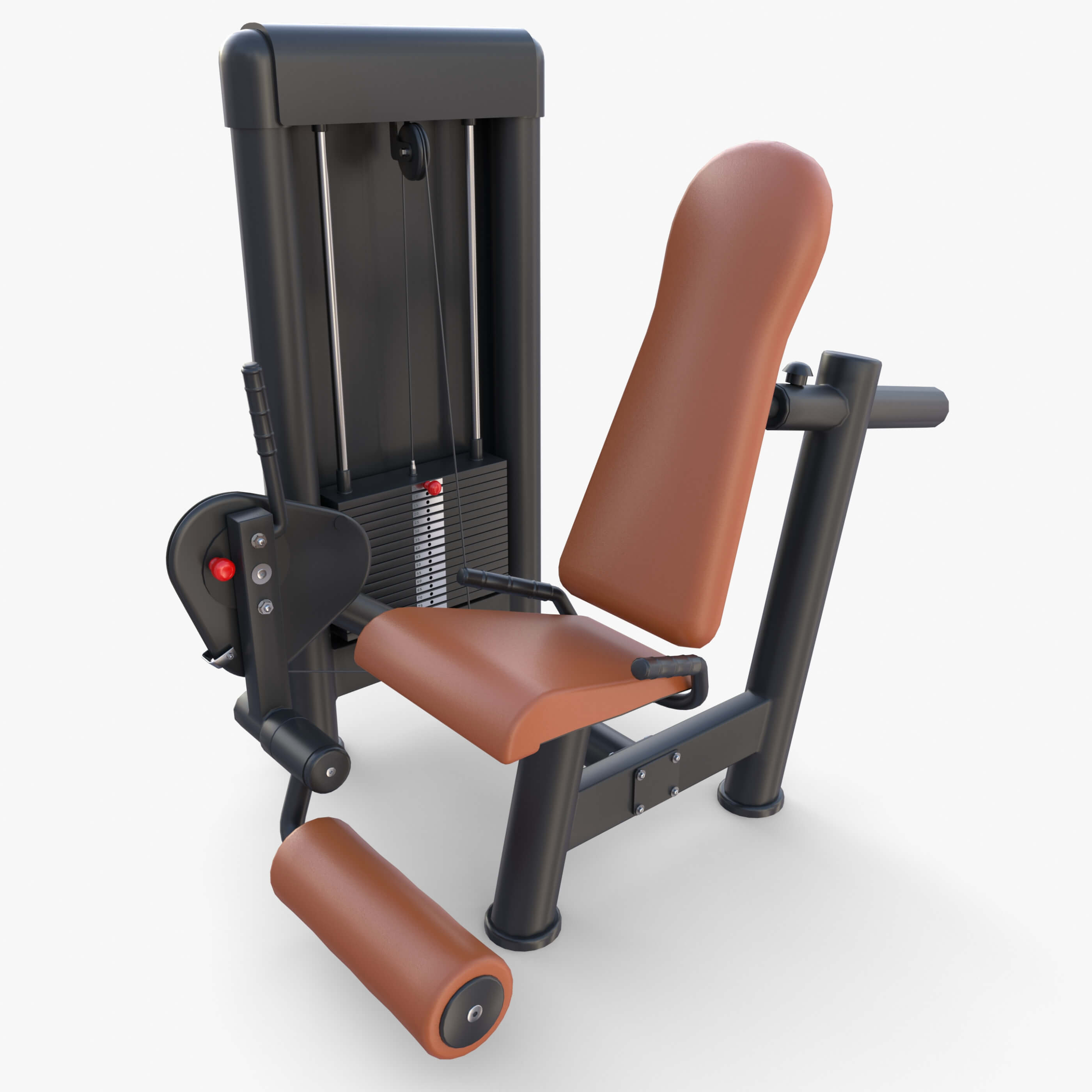 Leg Extension Machine - 3D Model by dragosburian