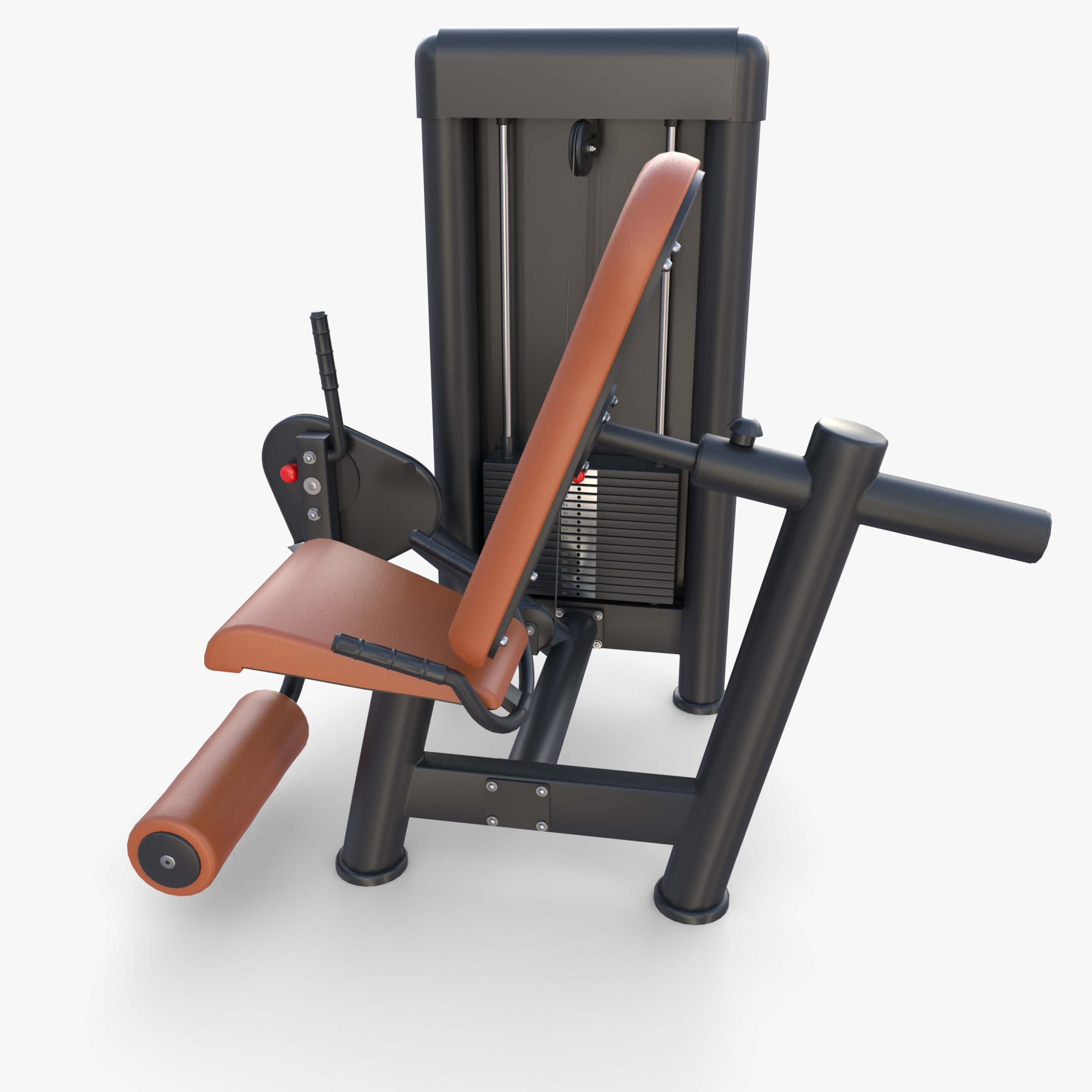 Leg Extension Machine - 3D Model by dragosburian