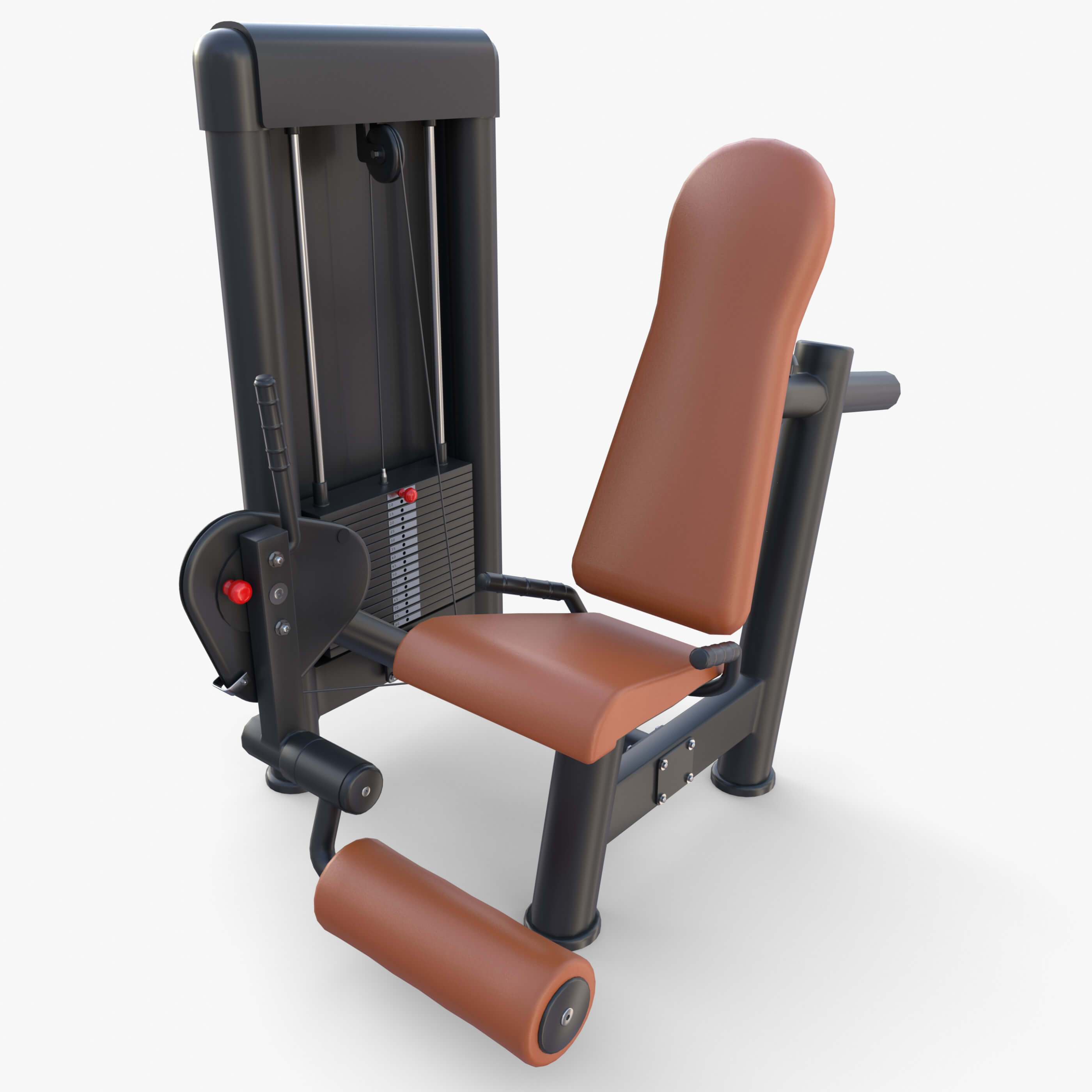 Leg Extension Machine - 3D Model by dragosburian