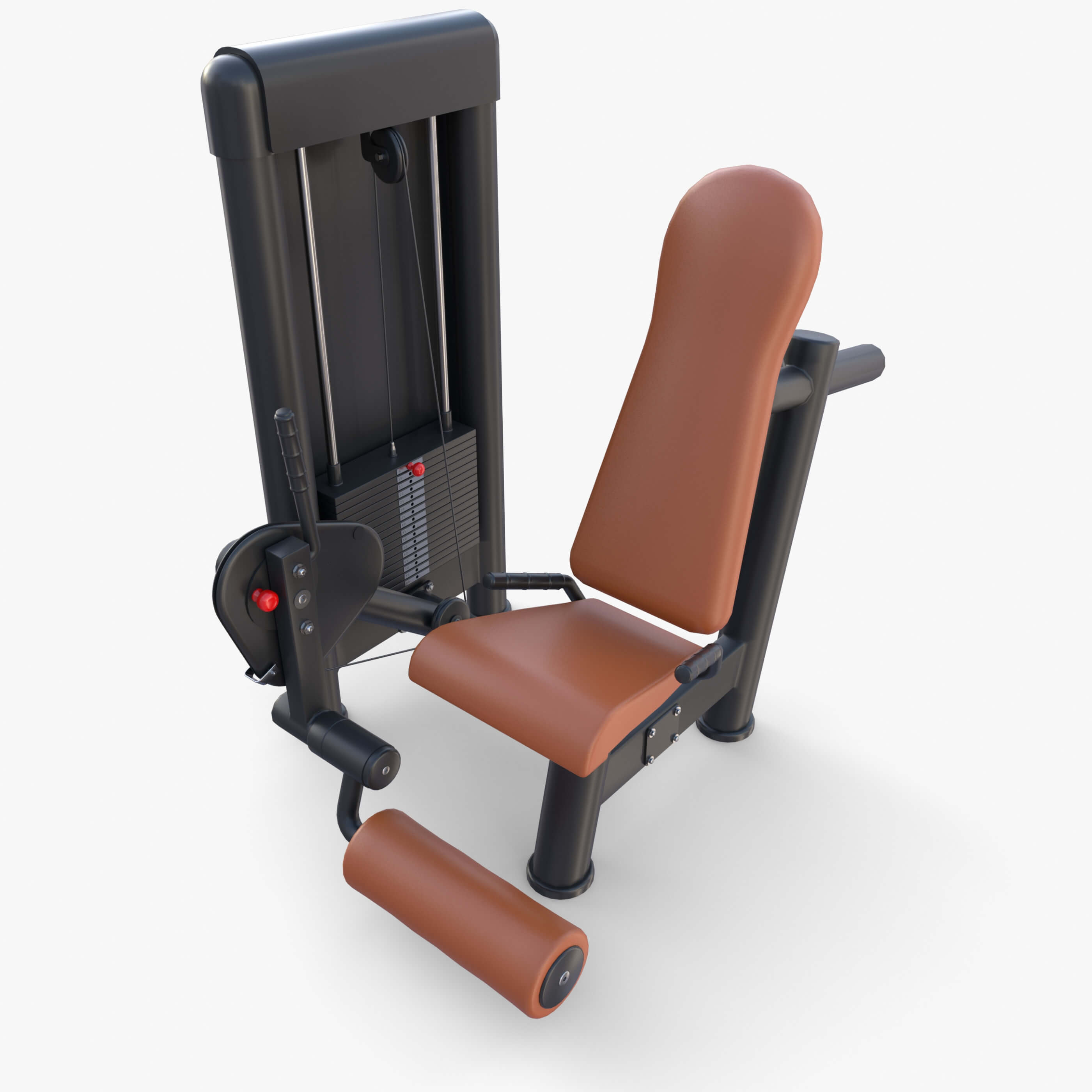 Leg Extension Machine - 3D Model by dragosburian