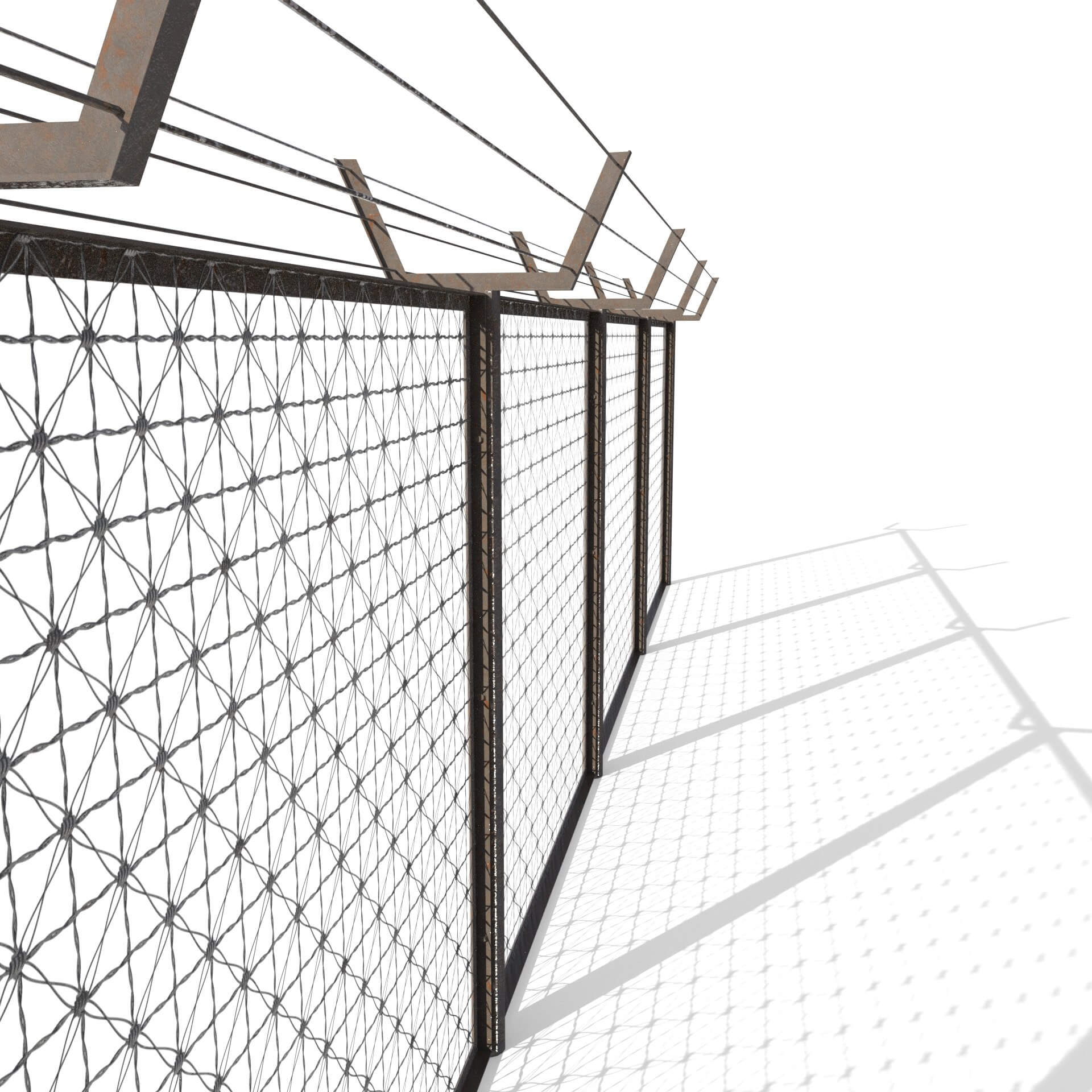 Modular Fence 1 - 3D Model by dragosburian