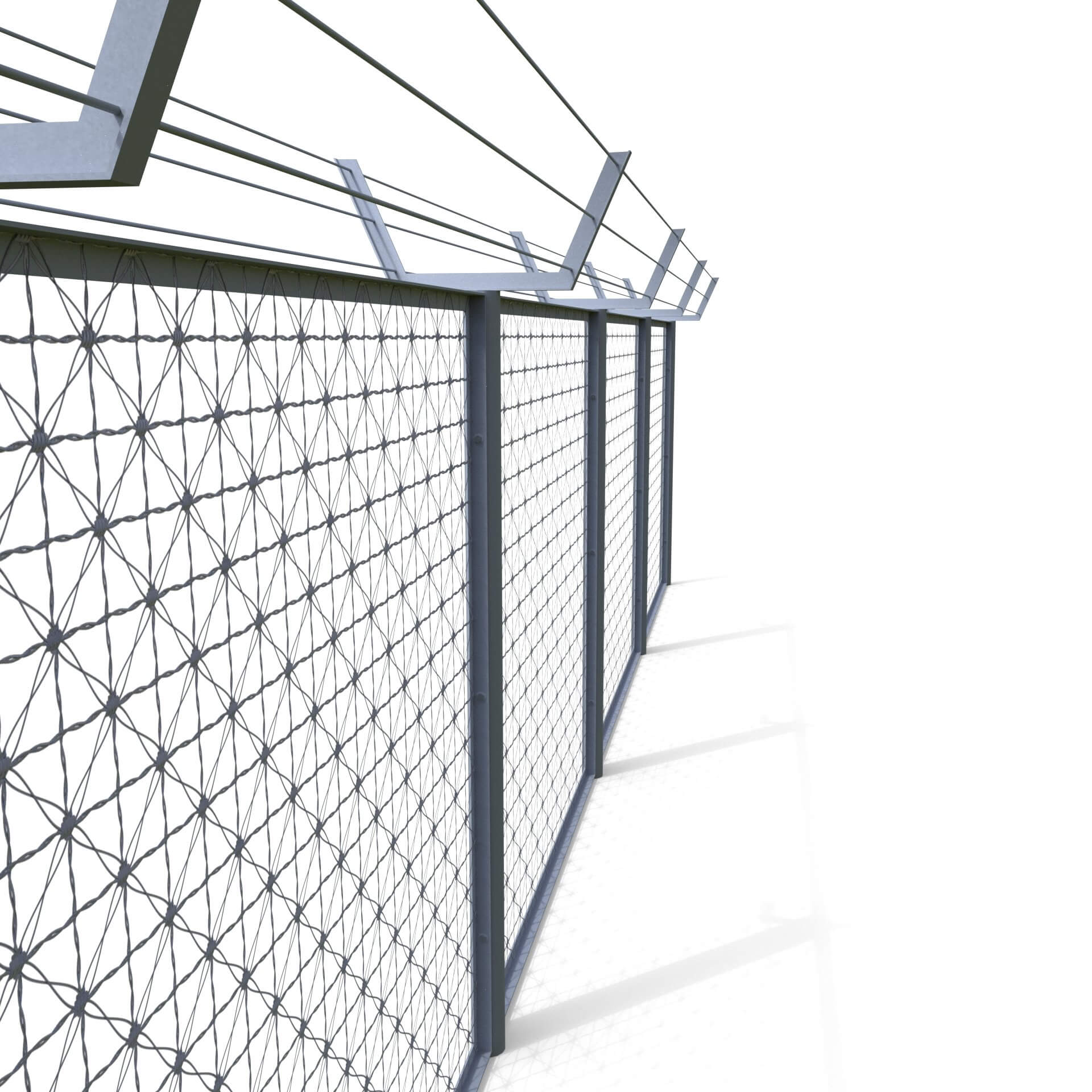 Modular Fence 4 - 3D Model by dragosburian
