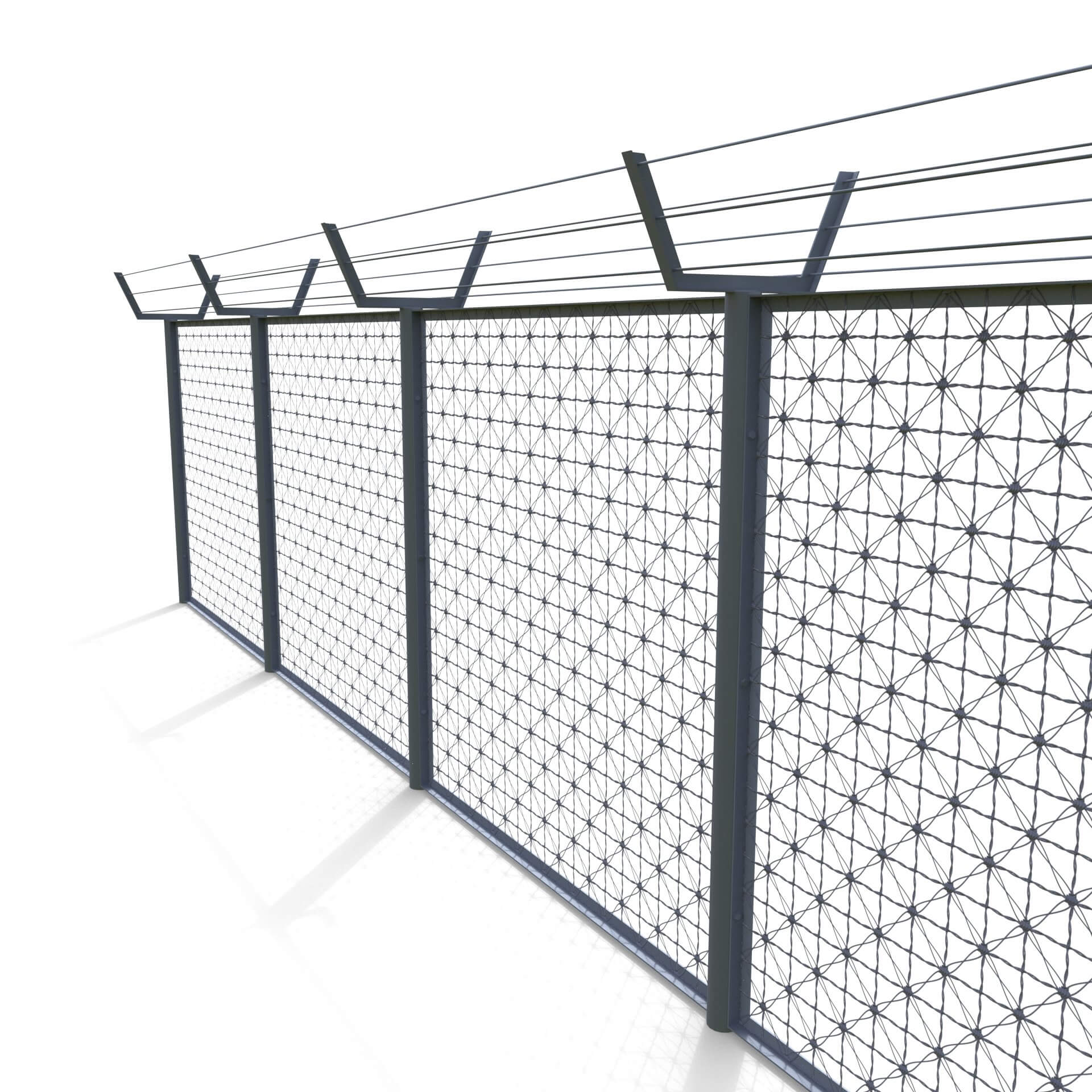 Modular Fence 4 - 3D Model by dragosburian