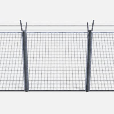 Modular Fence 7 - 3D Model by dragosburian