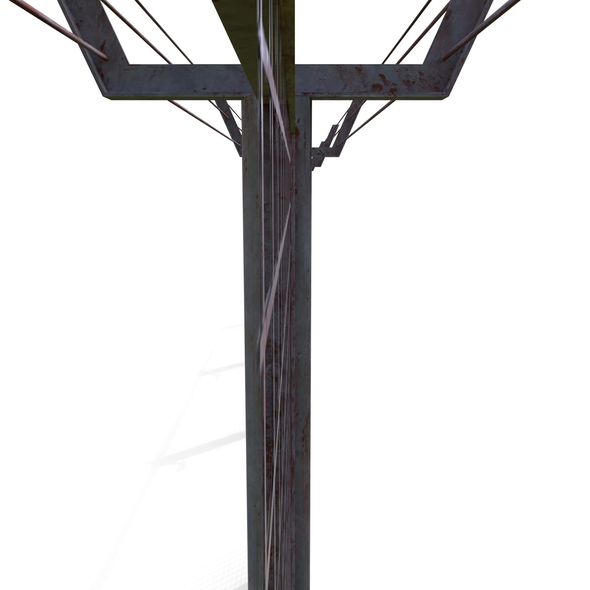 Low Poly Modular Fence 8 - 3D Model by dragosburian