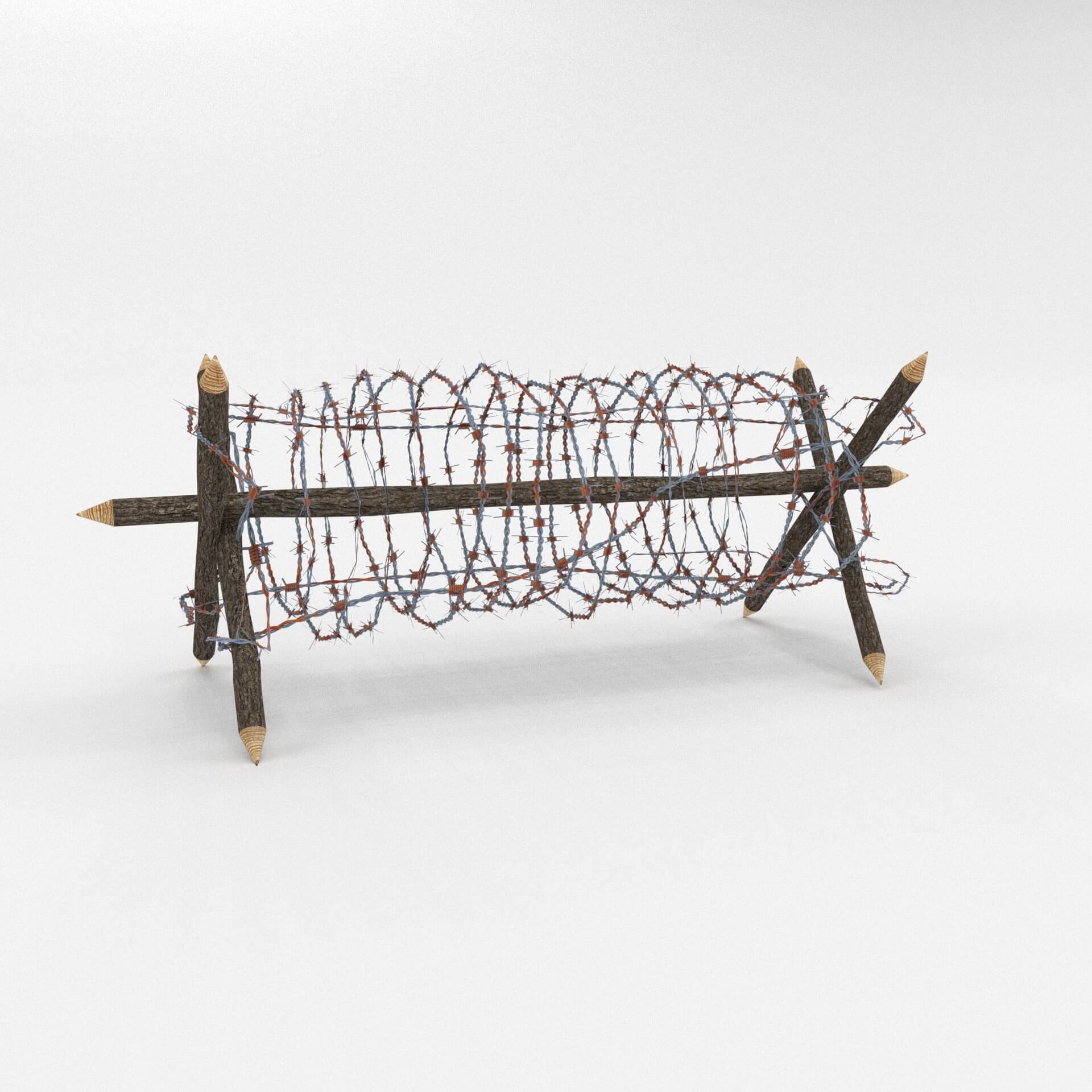 Barb Wire Obstacle 1 - 3D Model by dragosburian