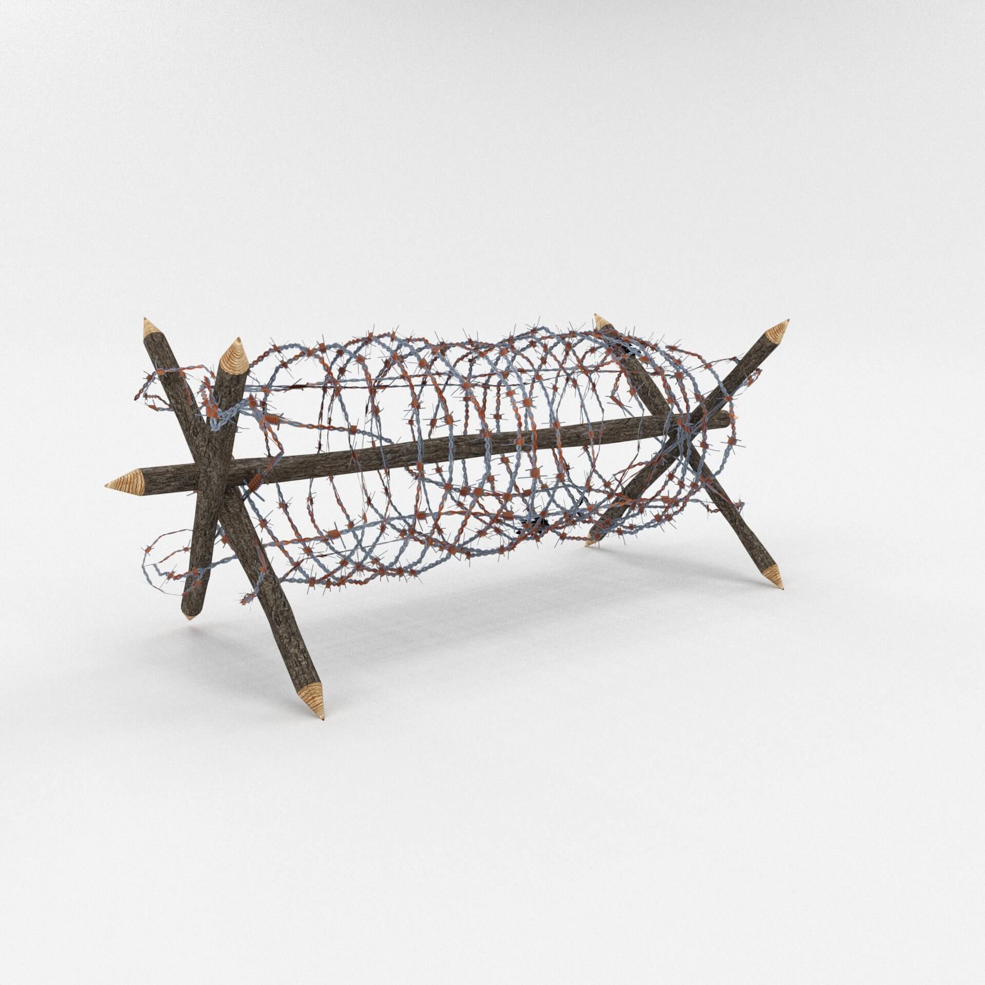 Barb Wire Obstacle 1 - 3D Model by dragosburian