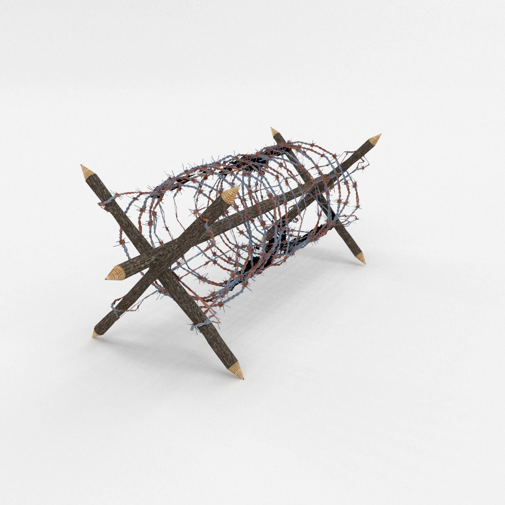 Barb Wire Obstacle 1 - 3D Model by dragosburian