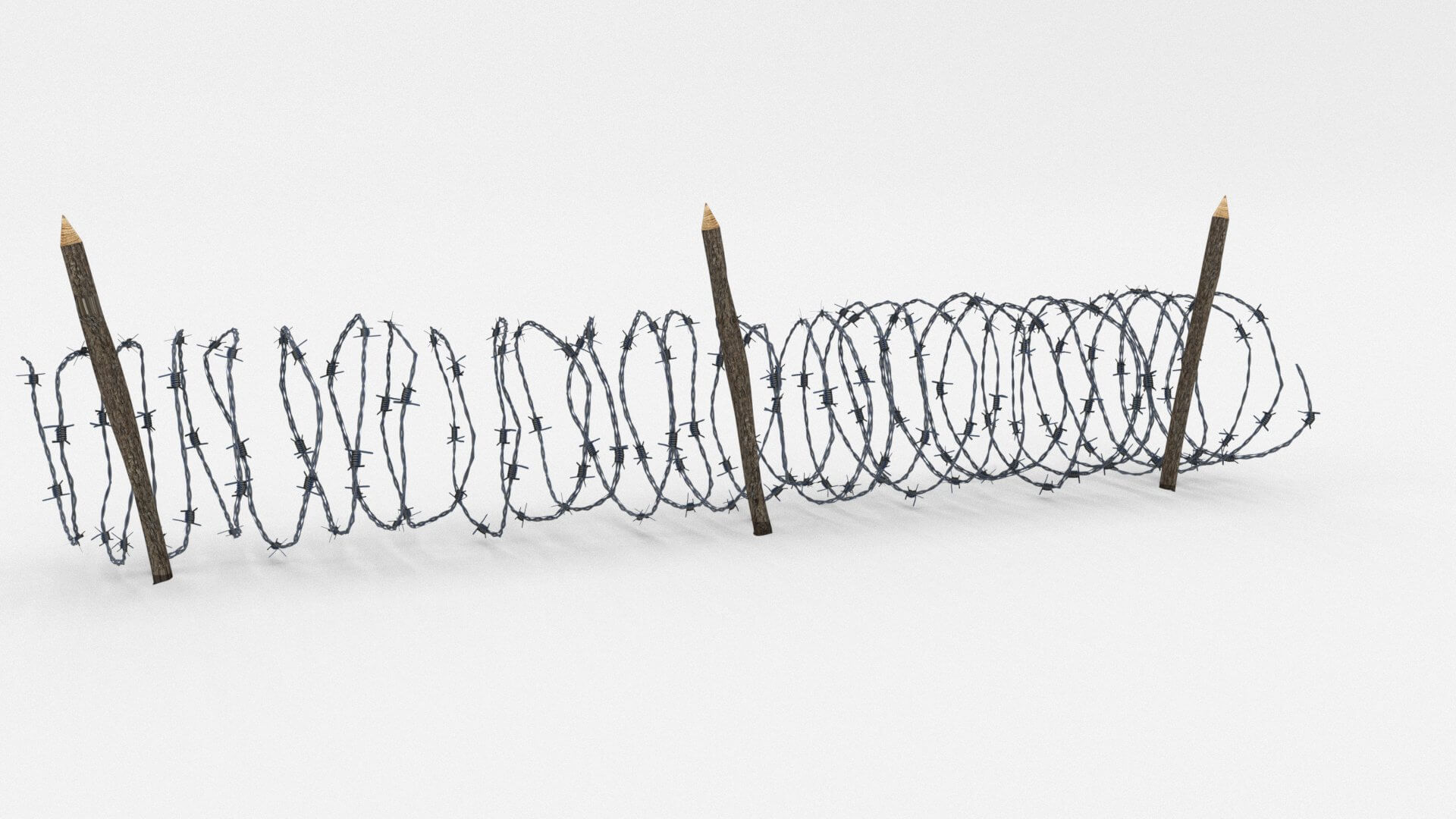 Barb Wire Obstacle 10 - 3D Model by dragosburian