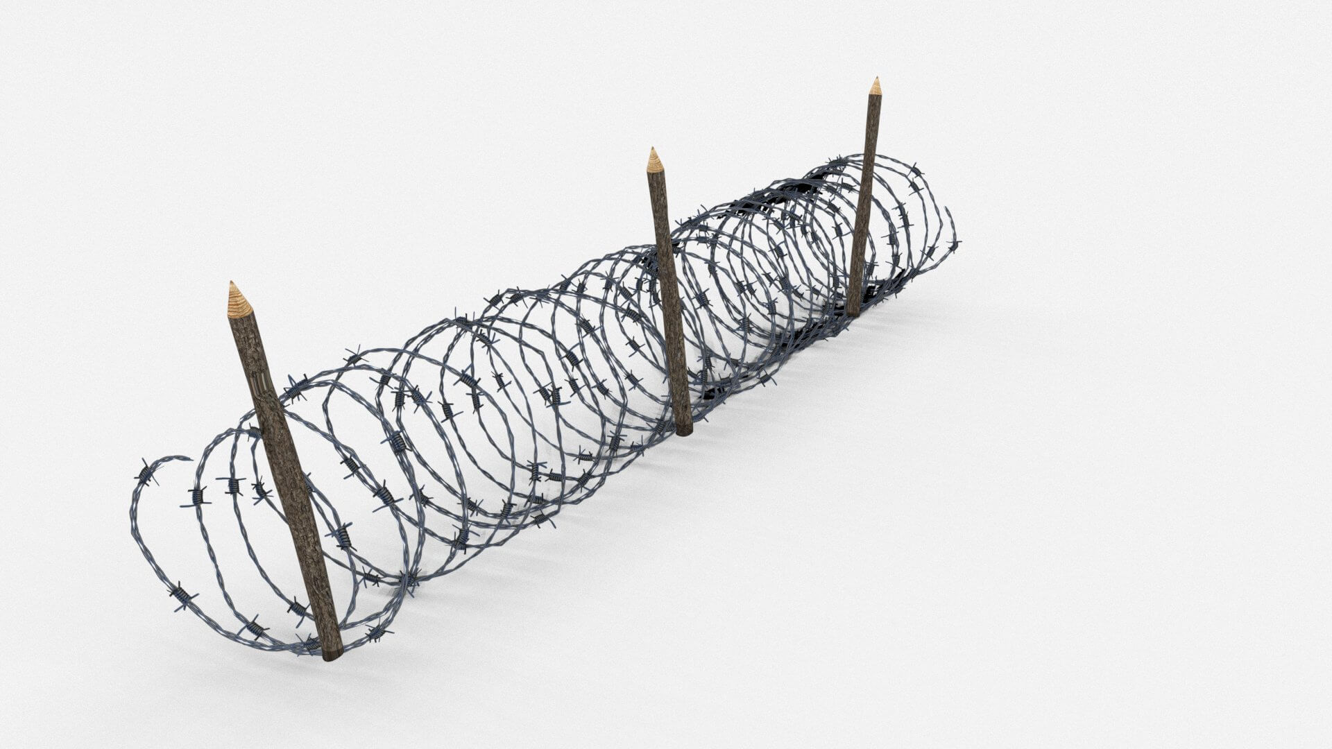 Barb Wire Obstacle 10 - 3D Model by dragosburian