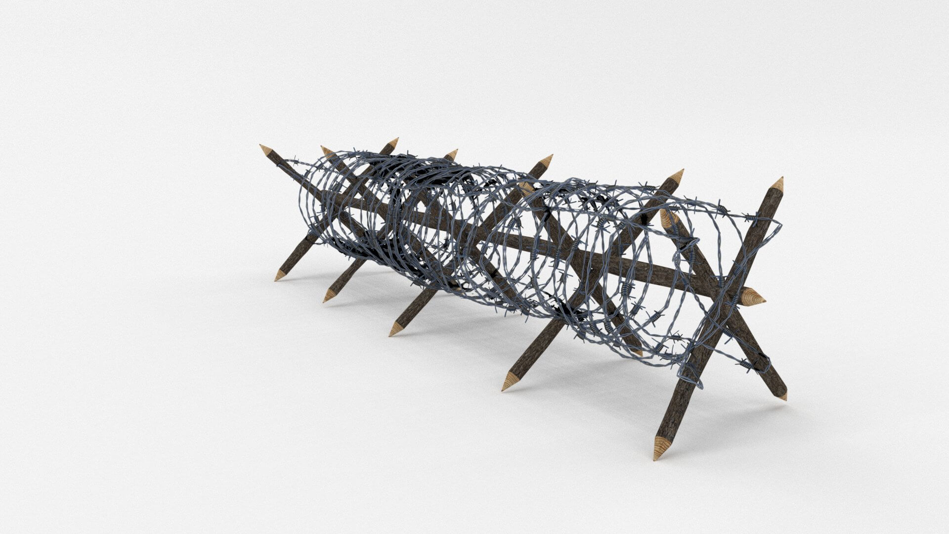 Barb Wire Obstacle 11 - 3D Model by dragosburian