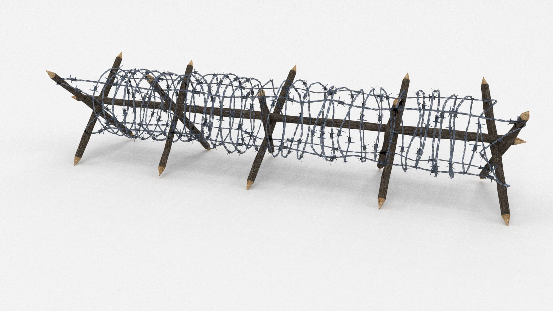 Barb Wire Obstacle 11 - 3D Model by dragosburian