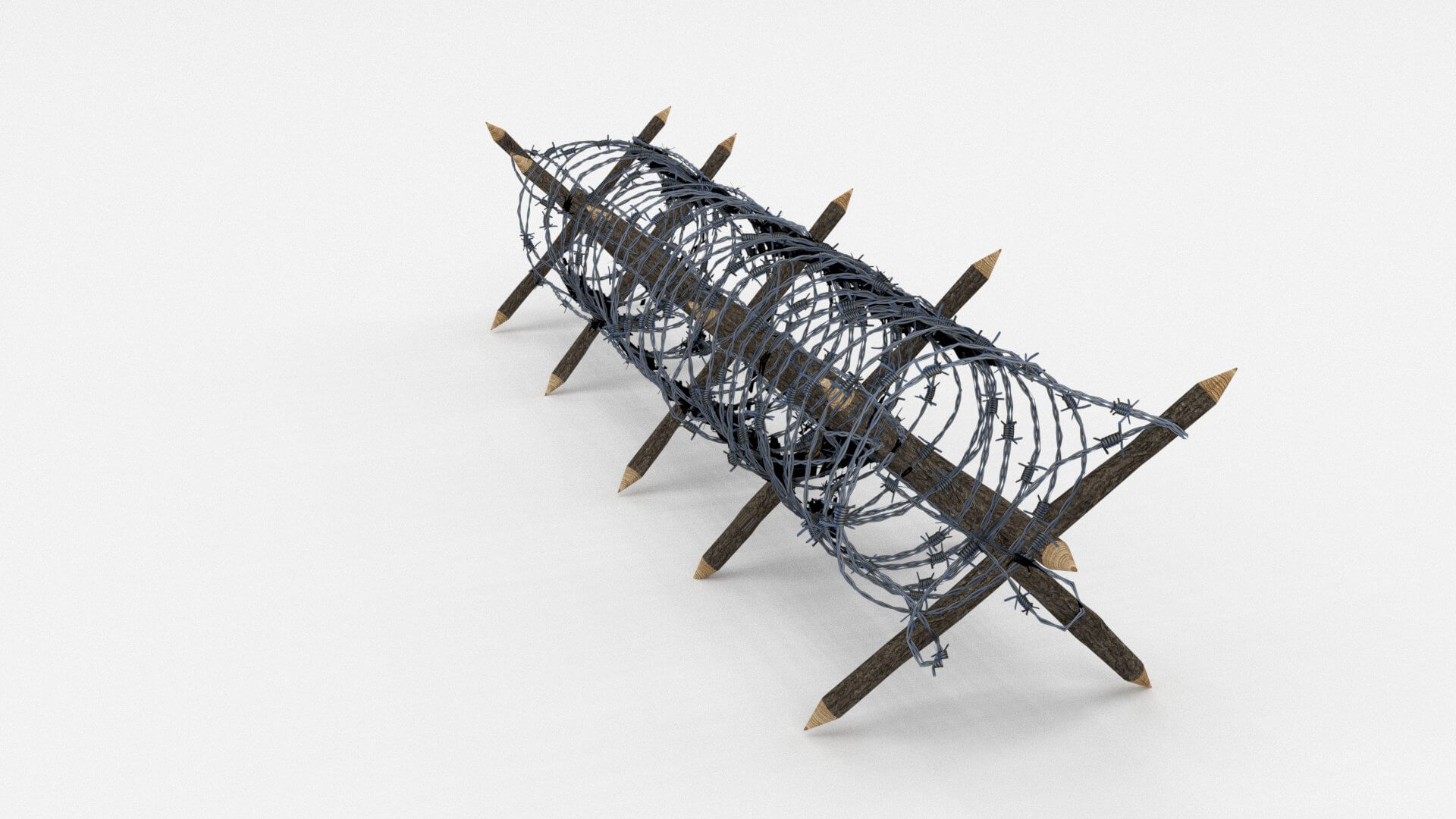 Barb Wire Obstacle 11 - 3D Model by dragosburian