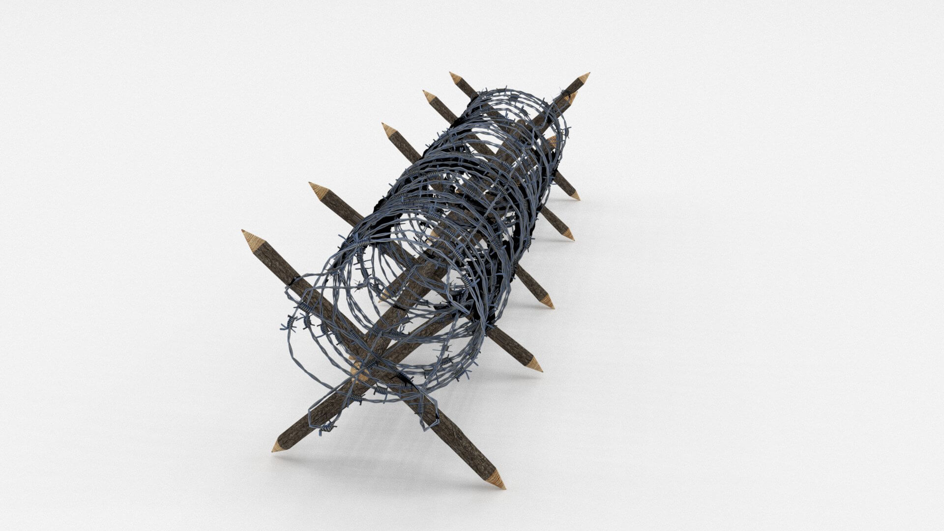 Barb Wire Obstacle 11 - 3D Model by dragosburian