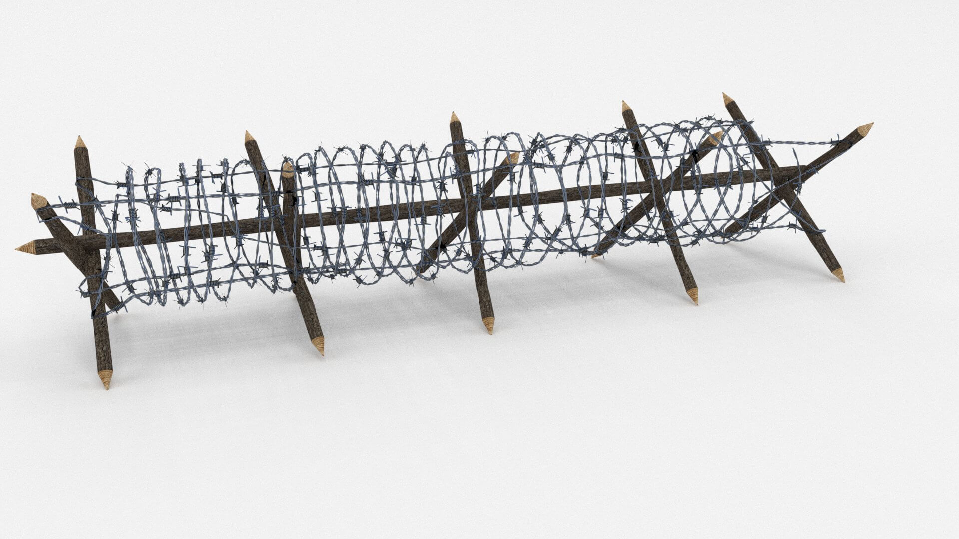 Barb Wire Obstacle 11 - 3D Model by dragosburian