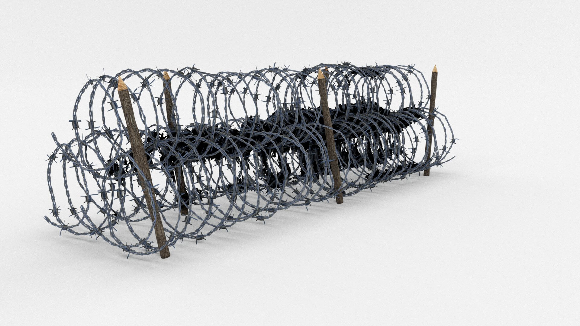 Barb Wire Obstacle 13 - 3D Model by dragosburian