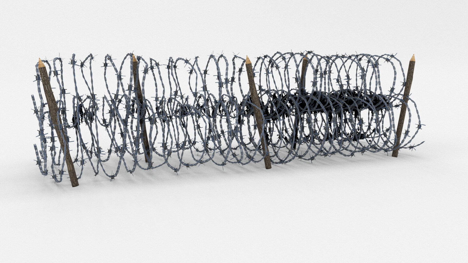 Barb Wire Obstacle 13 - 3D Model by dragosburian