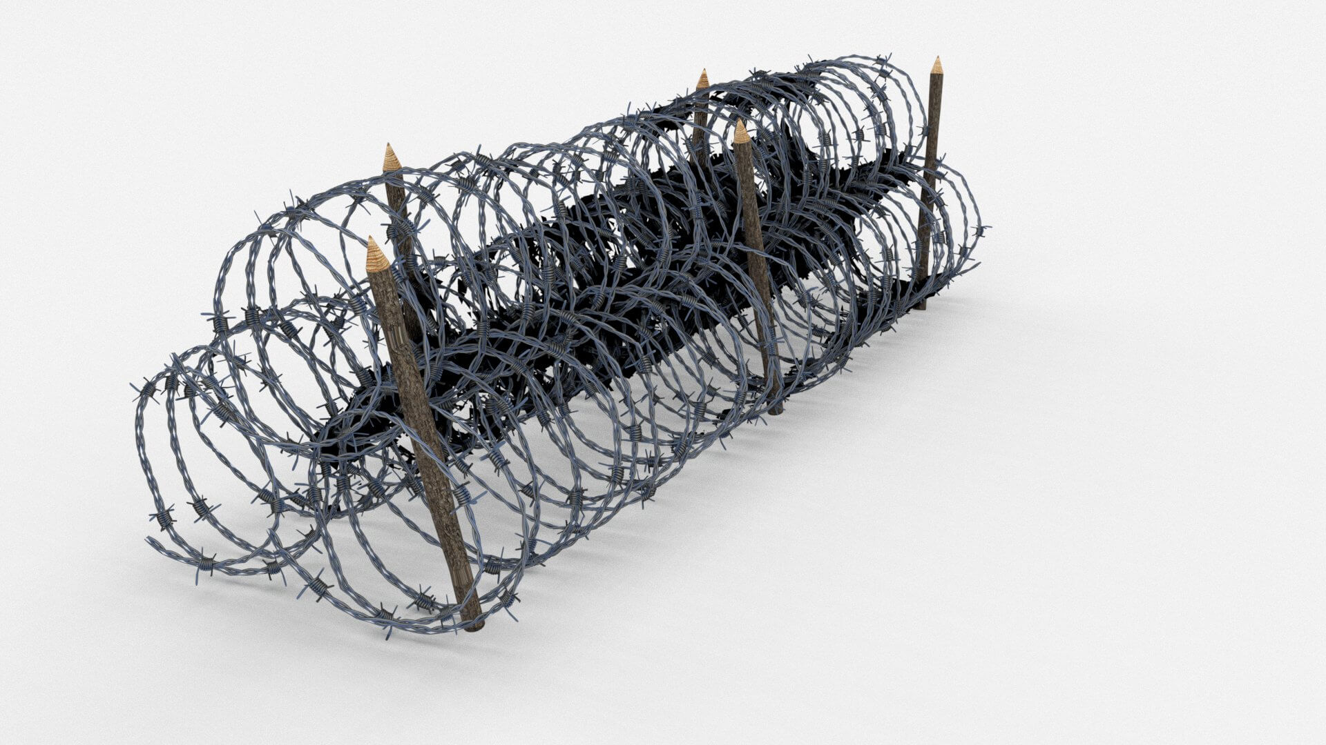 Barb Wire Obstacle 13 - 3D Model by dragosburian