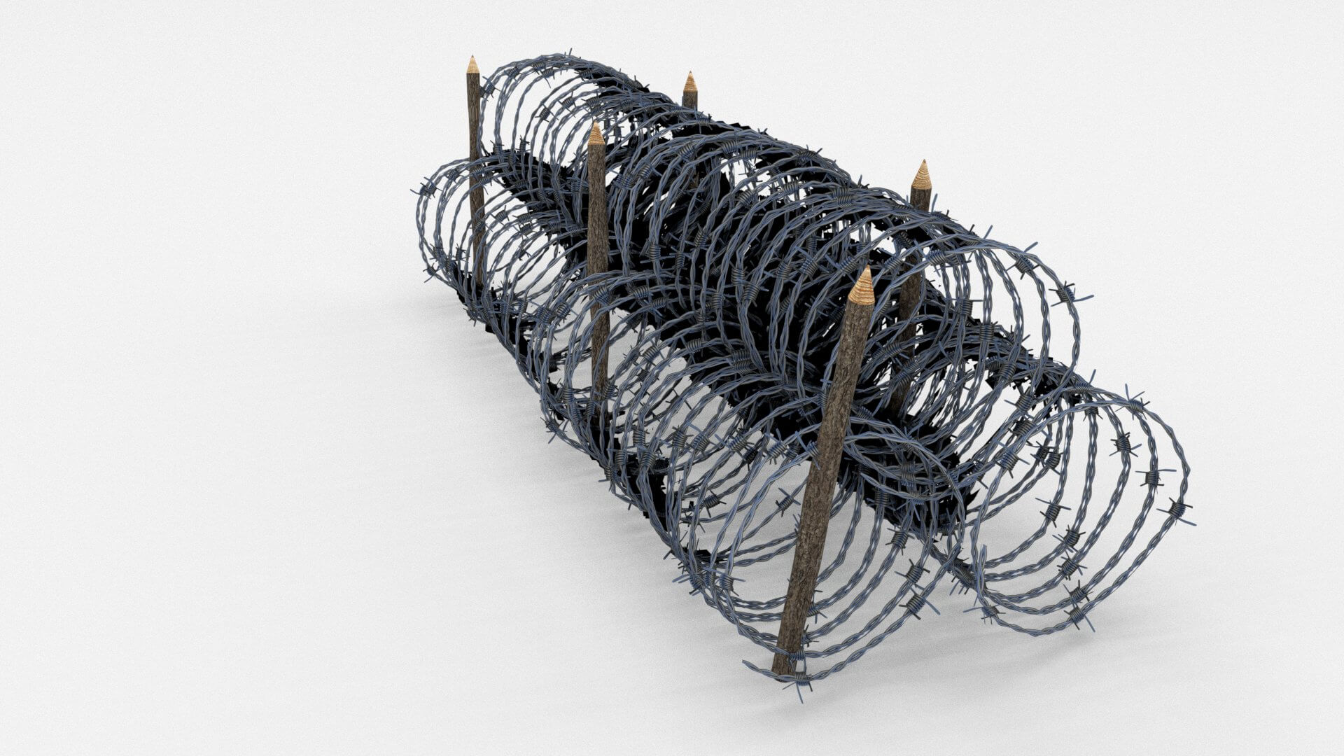 Barb Wire Obstacle 13 - 3D Model by dragosburian