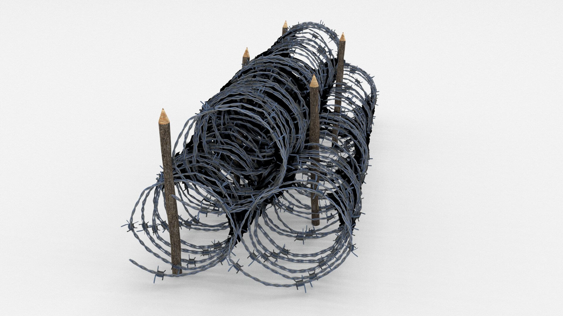 Barb Wire Obstacle 13 - 3D Model by dragosburian