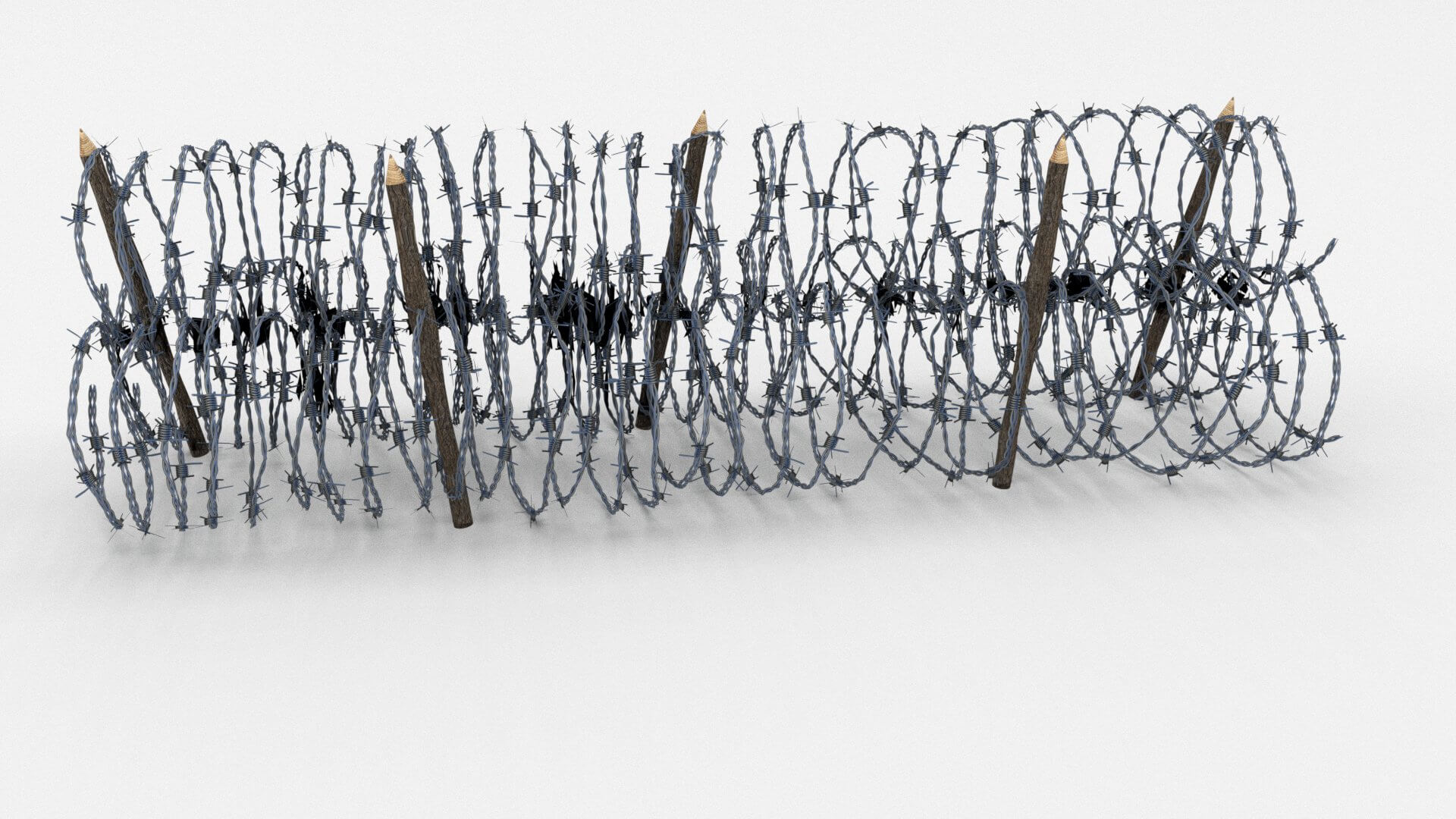 Barb Wire Obstacle 13 - 3D Model by dragosburian