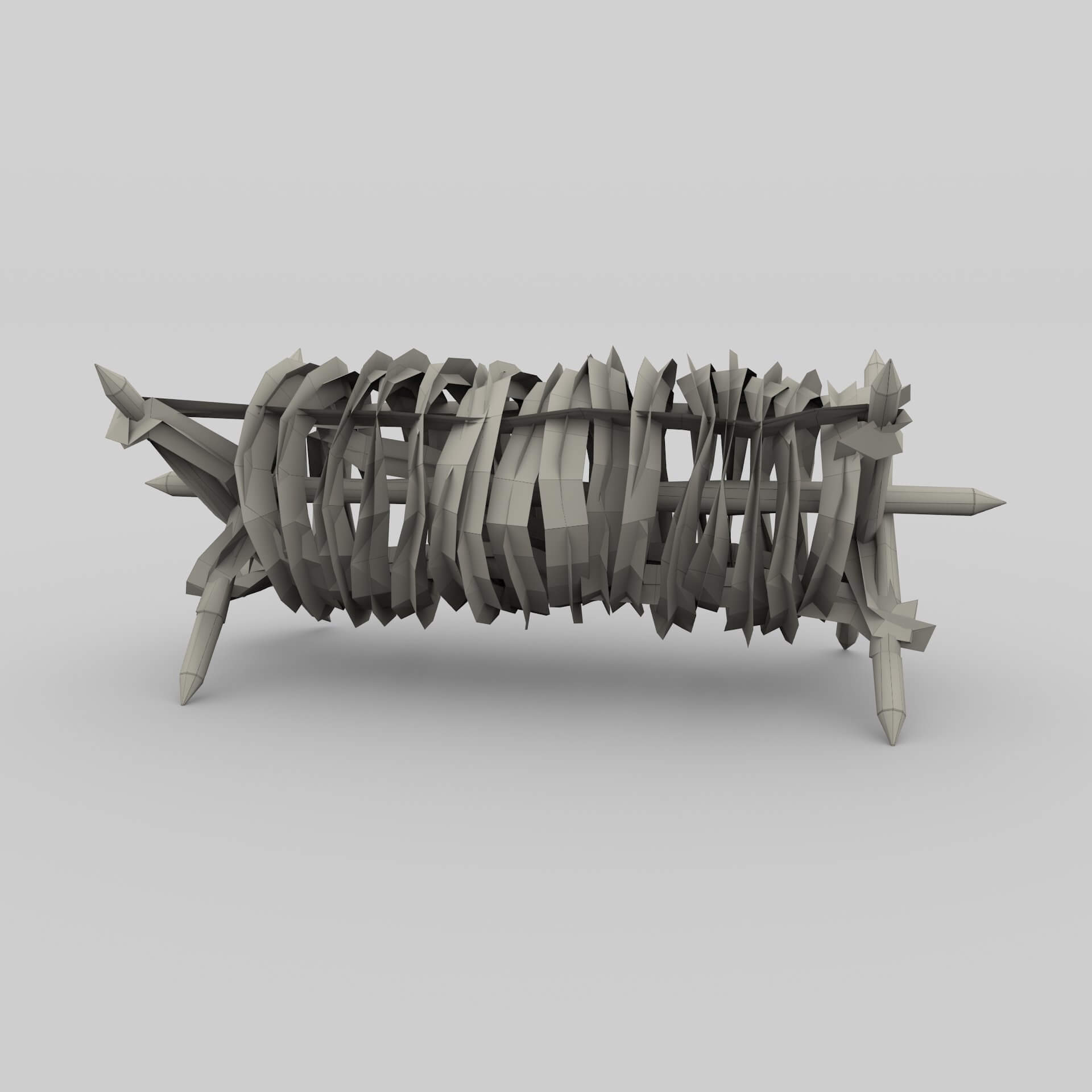 Barb Wire Obstacle 13 - 3D Model by dragosburian