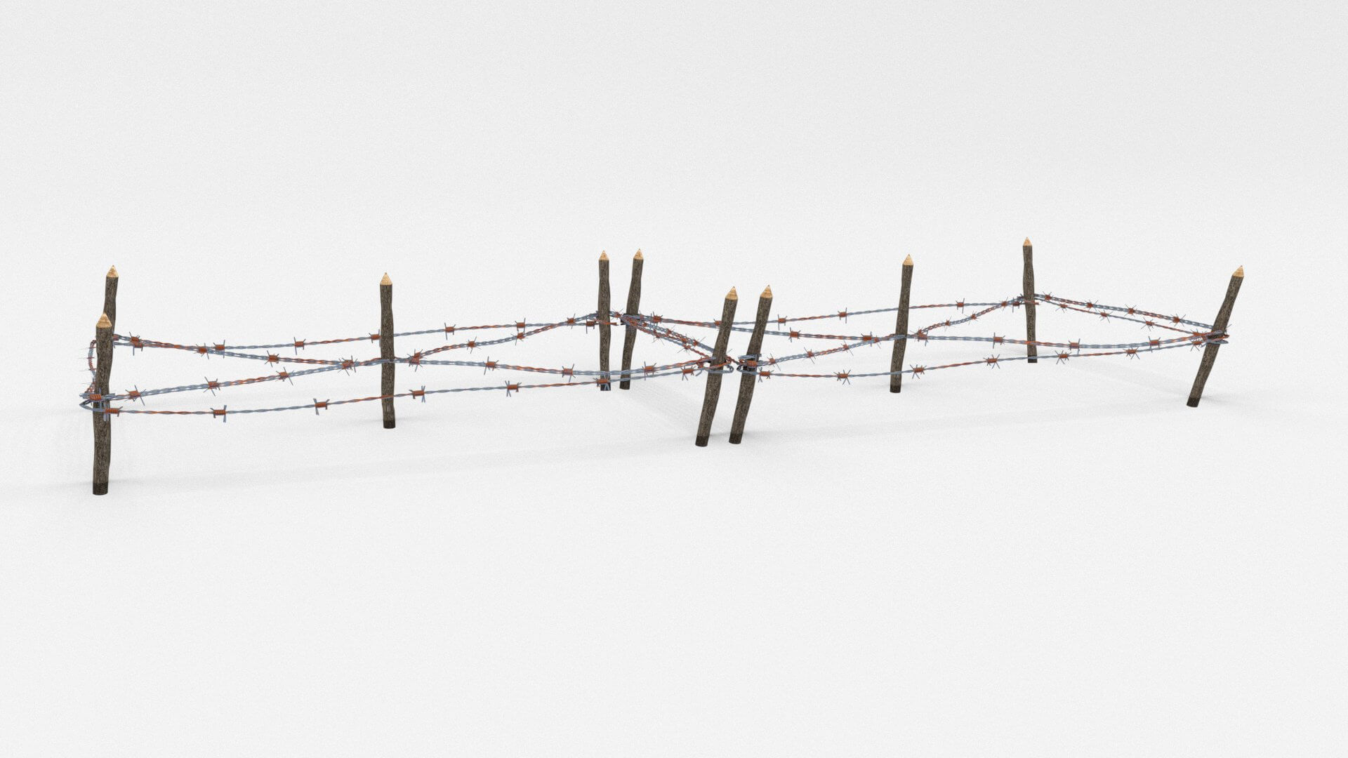 Barb Wire Obstacle 18 - 3D Model by dragosburian