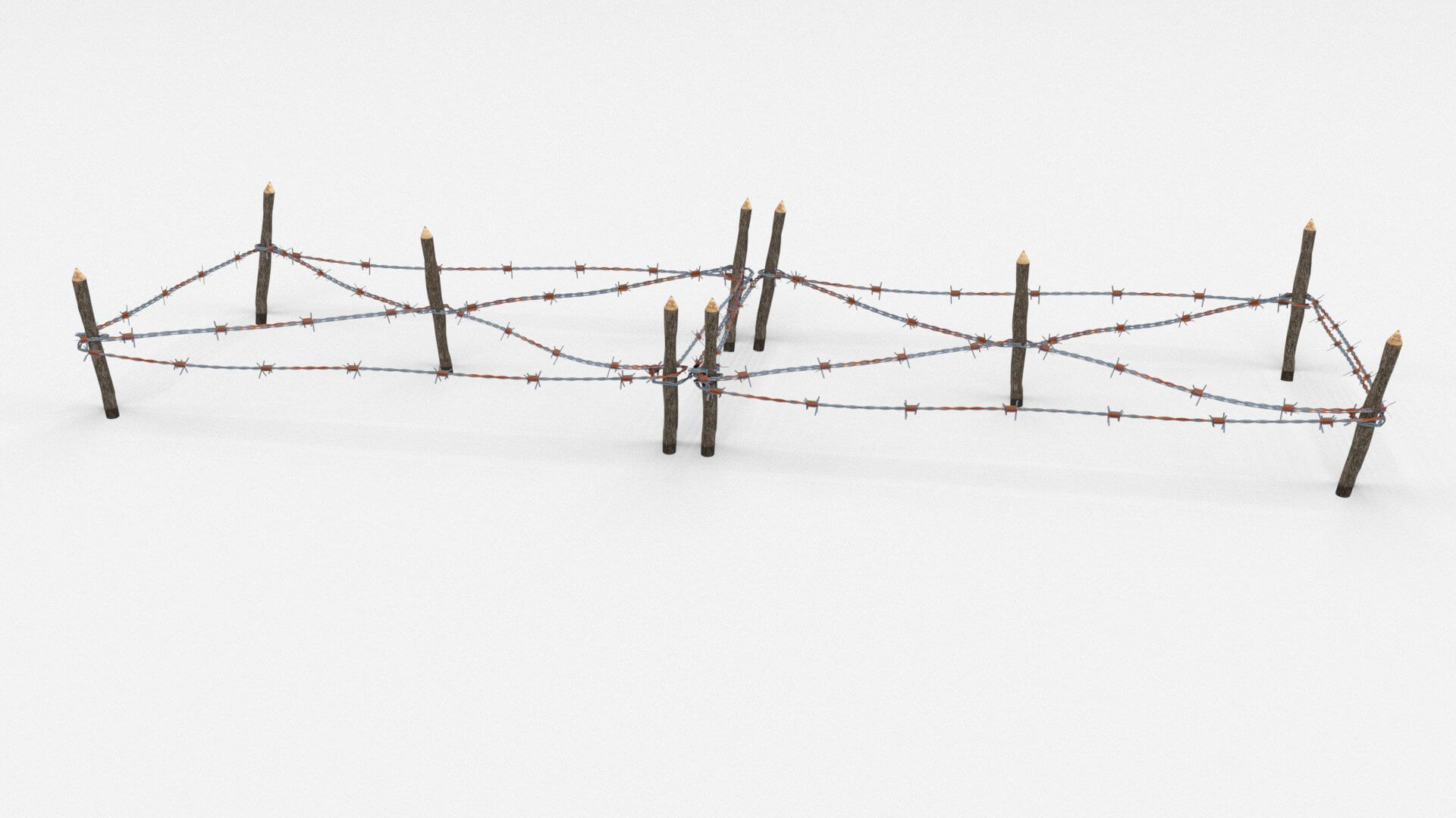 Barb Wire Obstacle 18 - 3D Model by dragosburian
