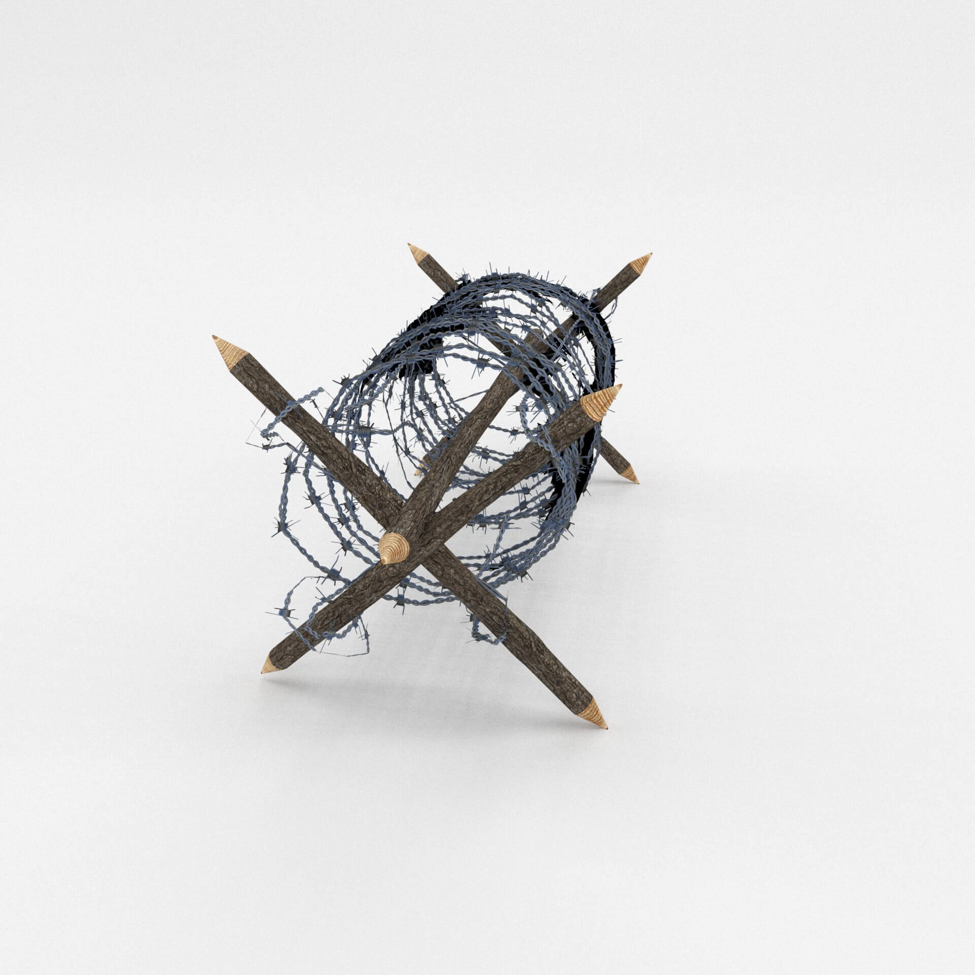 Barb Wire Obstacle 2 - 3D Model by dragosburian