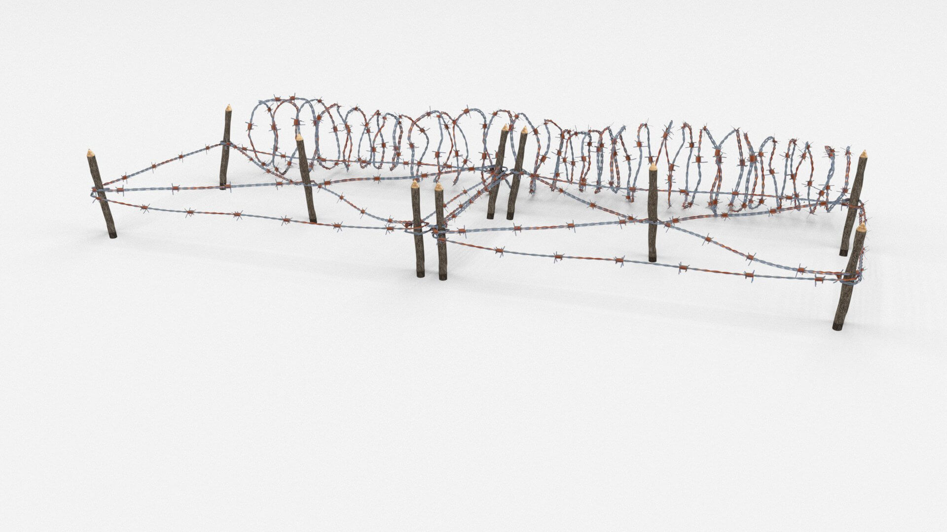 Barb Wire Obstacle 20 - 3D Model by dragosburian