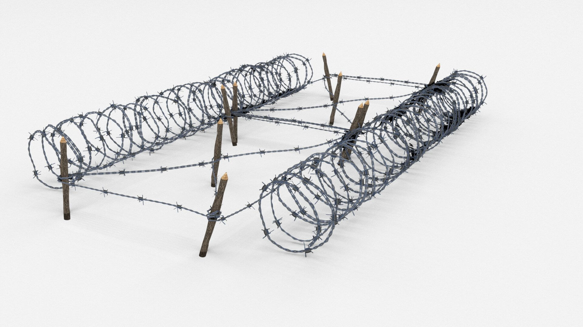 Barb Wire Obstacle 21 - 3D Model by dragosburian