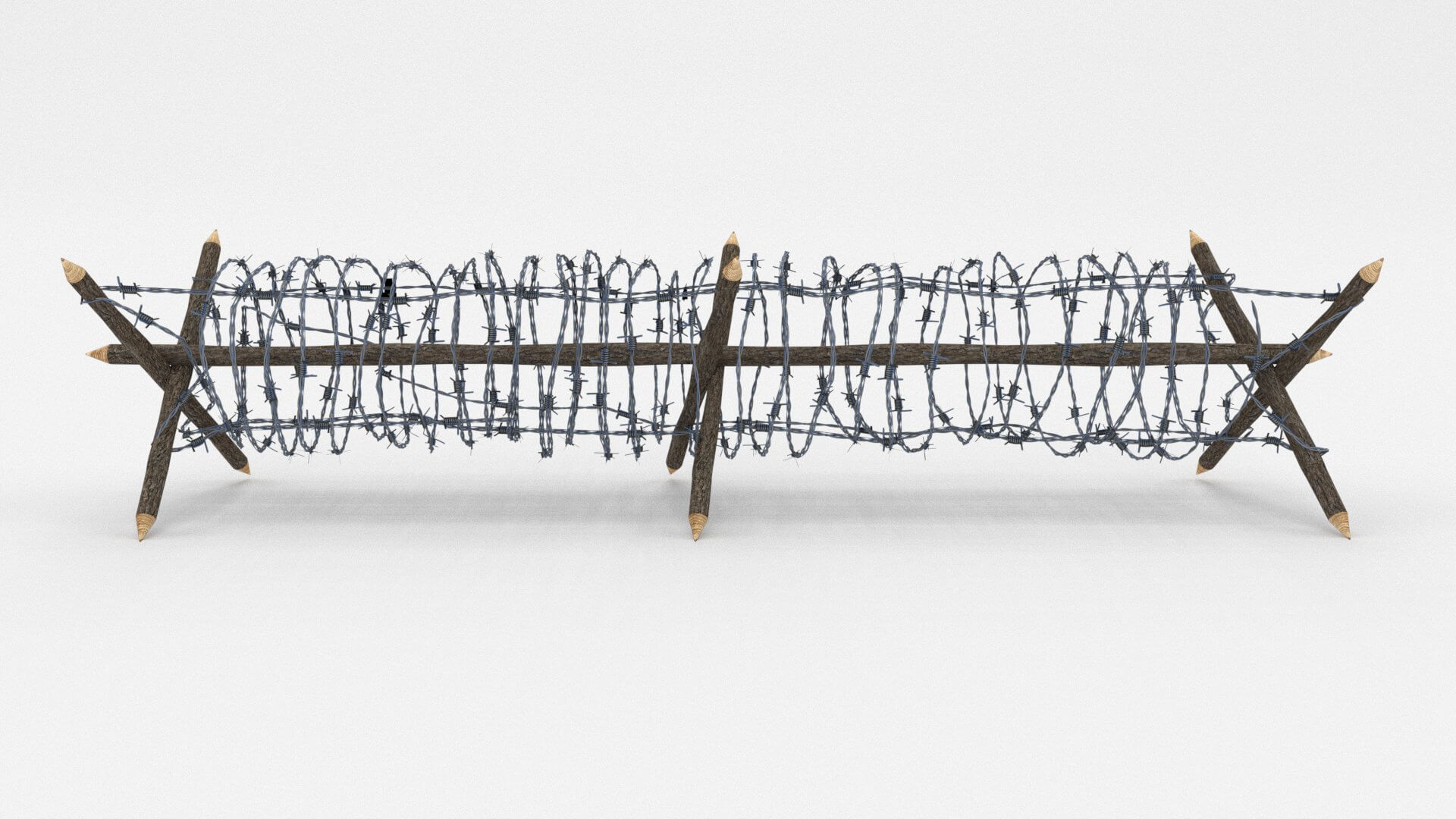 Barb Wire Obstacle 4 - 3D Model by dragosburian