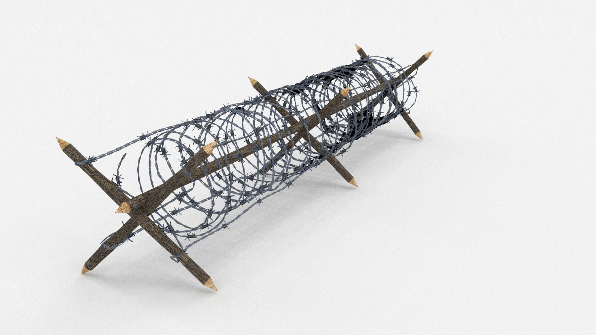 Barb Wire Obstacle 4 - 3D Model by dragosburian