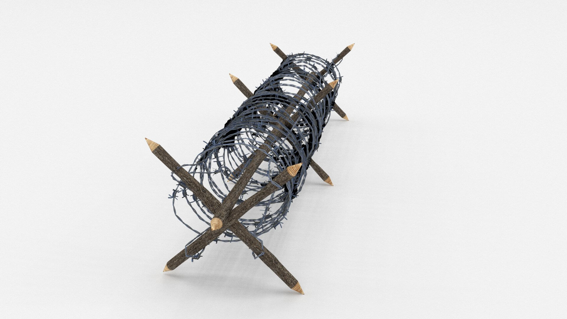 Barb Wire Obstacle 4 - 3D Model by dragosburian