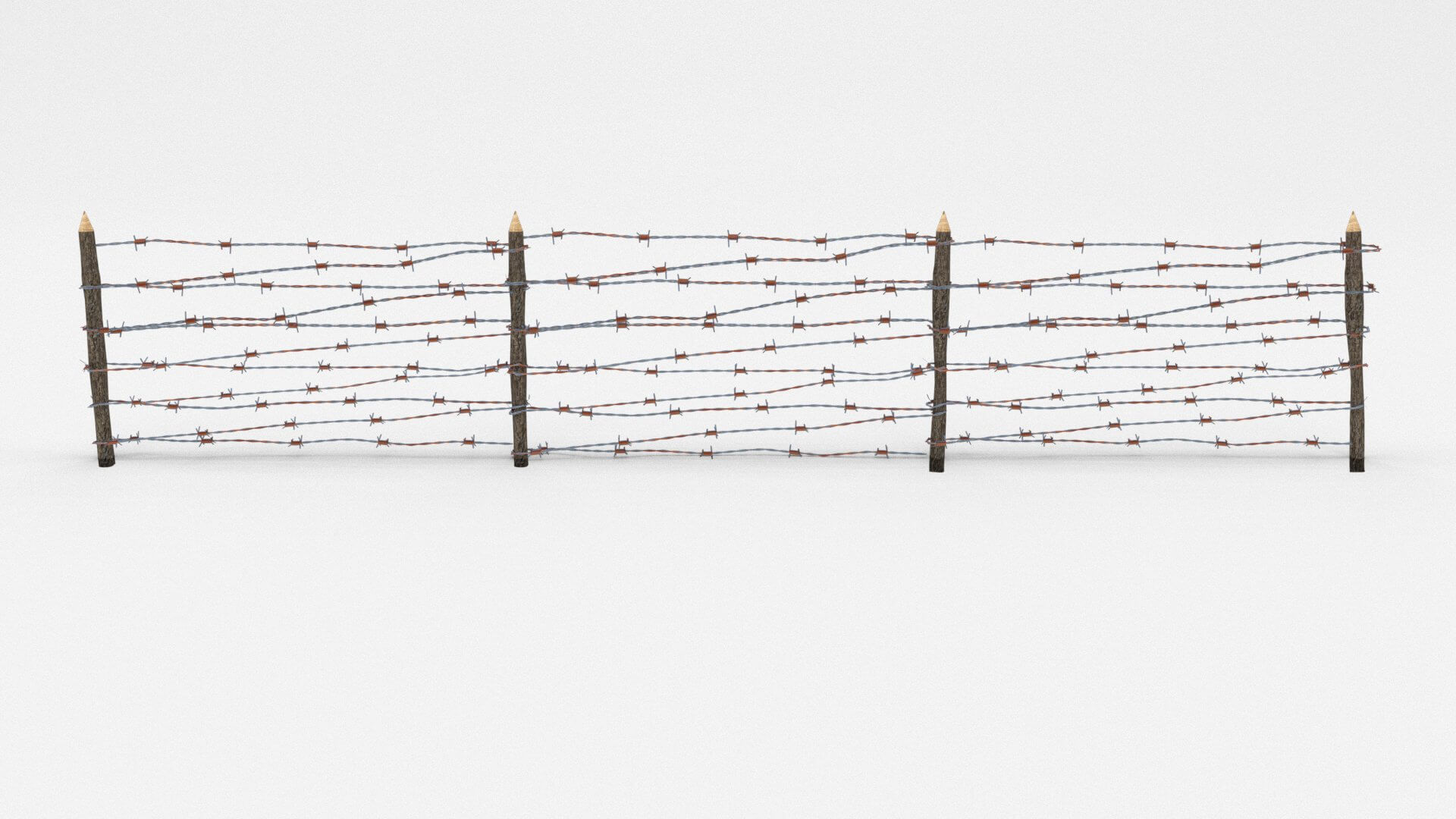Barb Wire Obstacle 7 - 3D Model by dragosburian