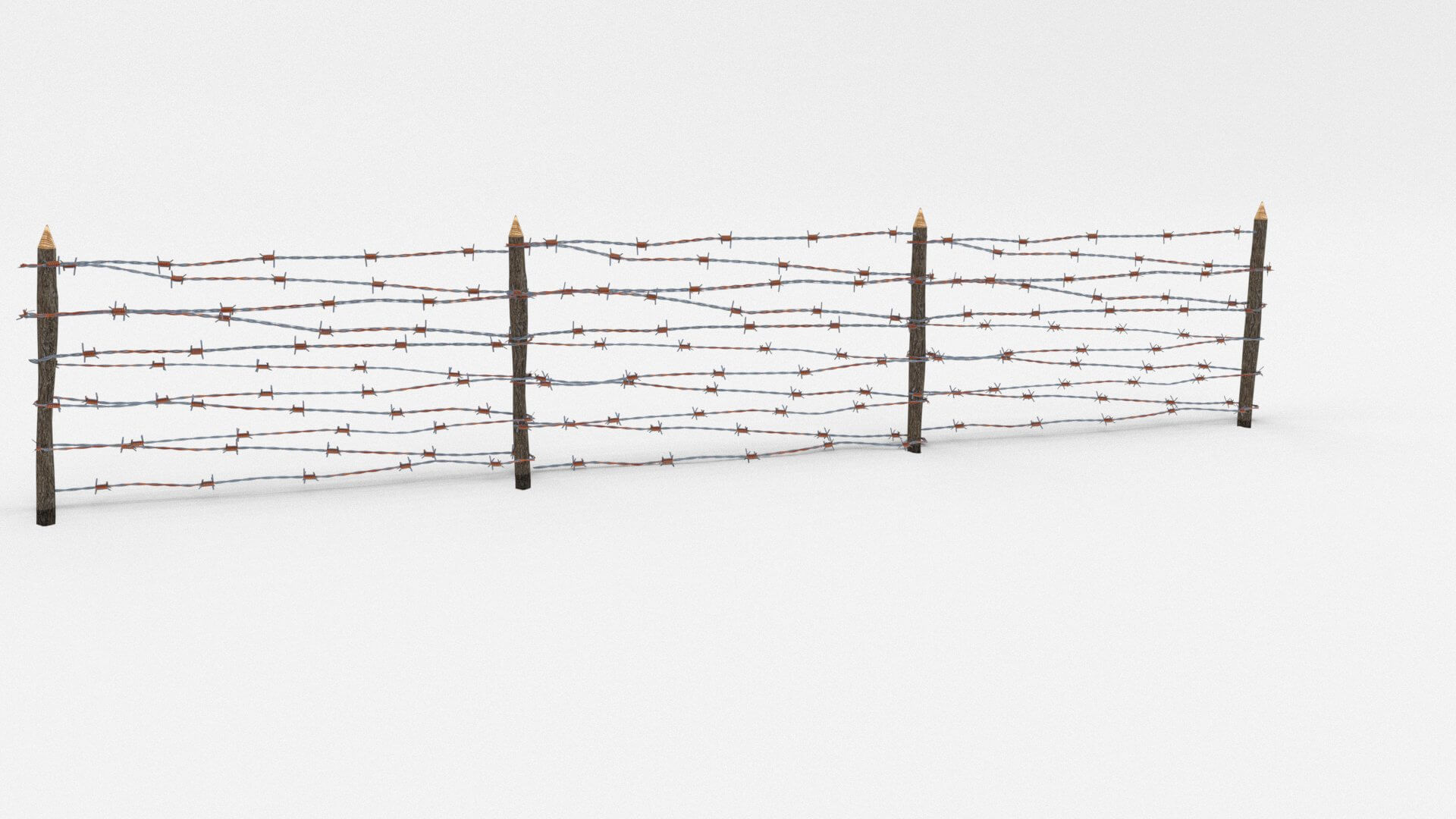 Barb Wire Obstacle 7 - 3D Model by dragosburian