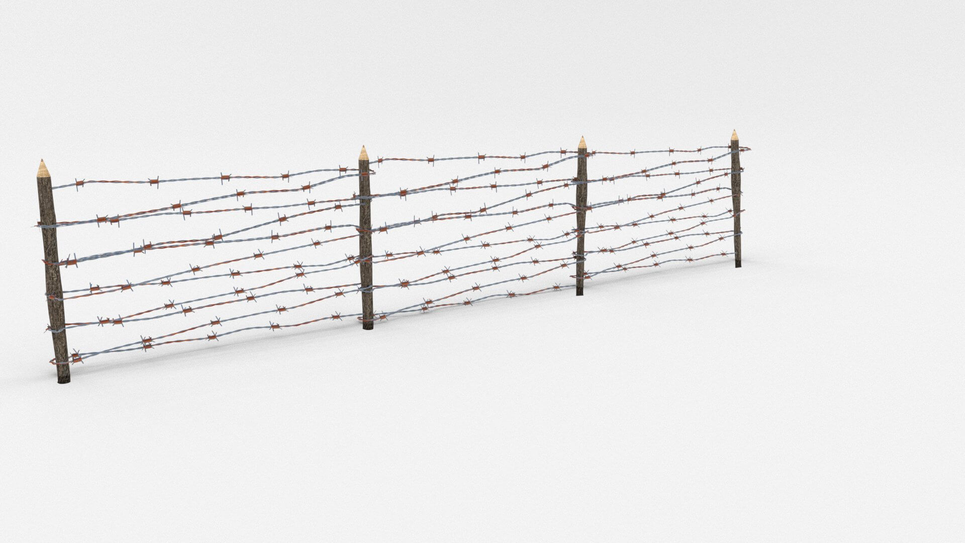 Barb Wire Obstacle 7 - 3D Model by dragosburian